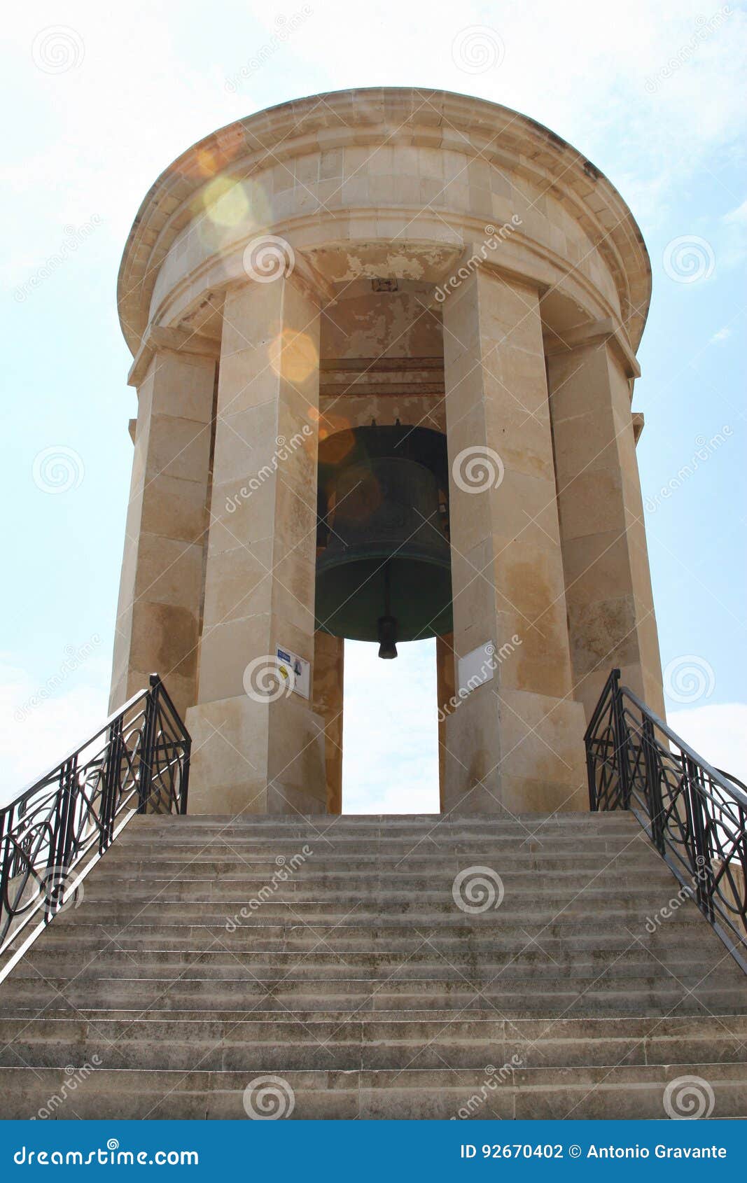 Siege Bell Memorial in Valletta, Malta. Editorial Photography - Image ...