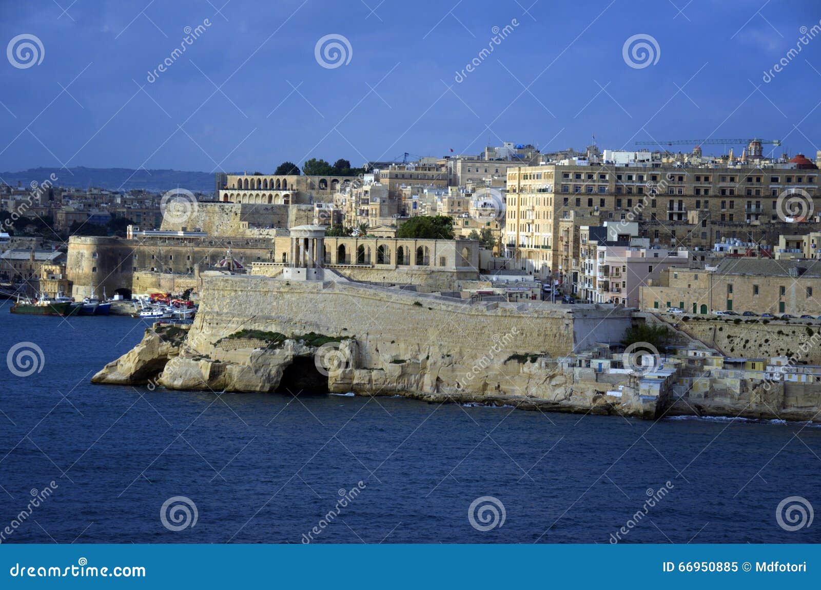 Siege Bell War Memorial in a Harbor Valletta Stock Image - Image of ...