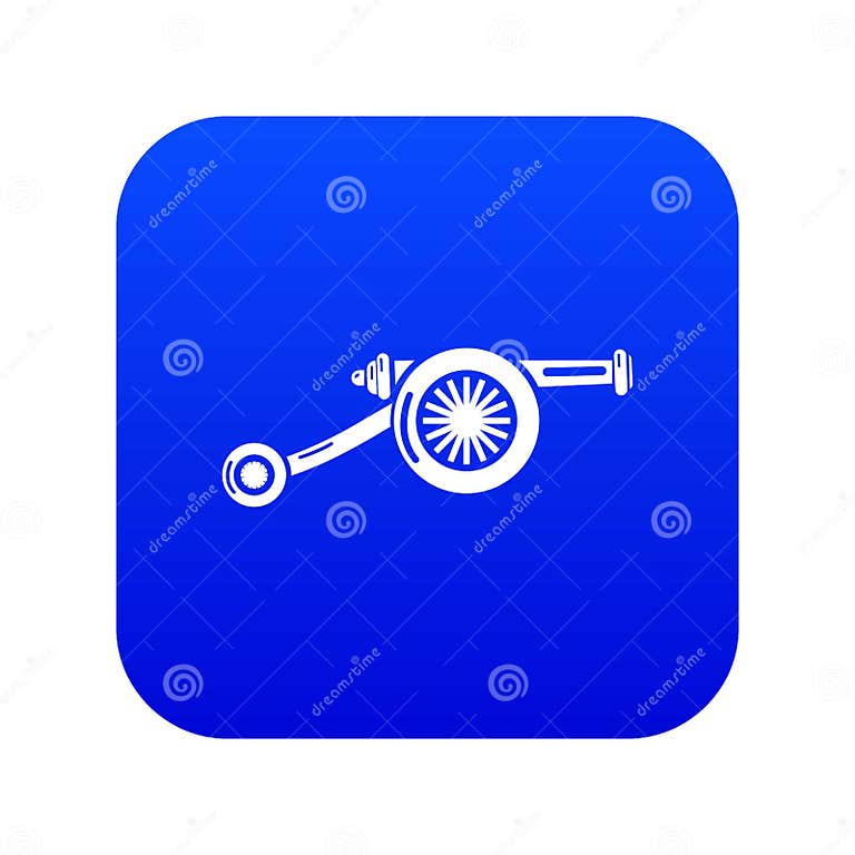 Siege gun icon blue vector stock vector. Illustration of armor - 149329628