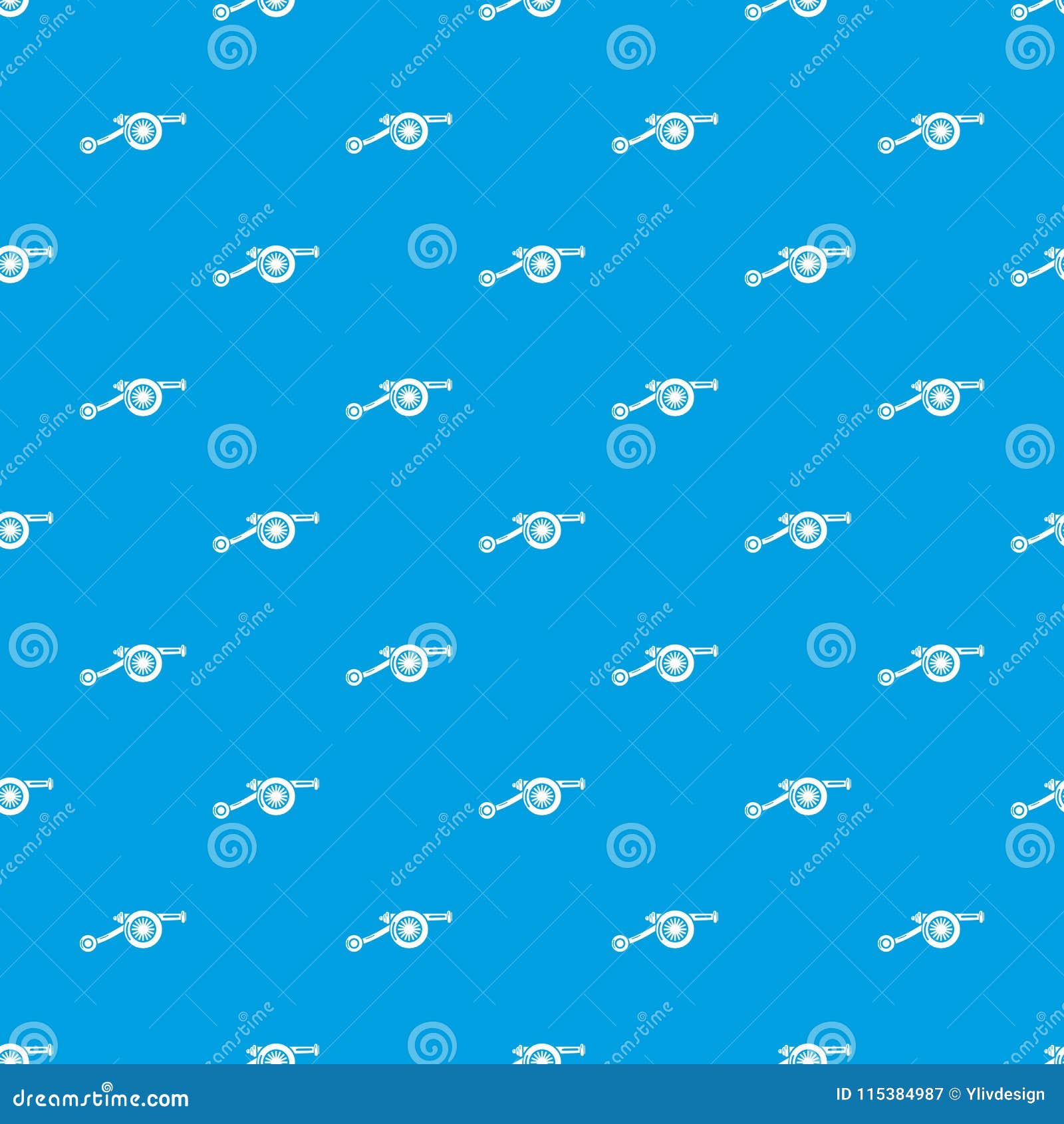 Siege Gun Pattern Vector Seamless Blue Stock Vector - Illustration of ...