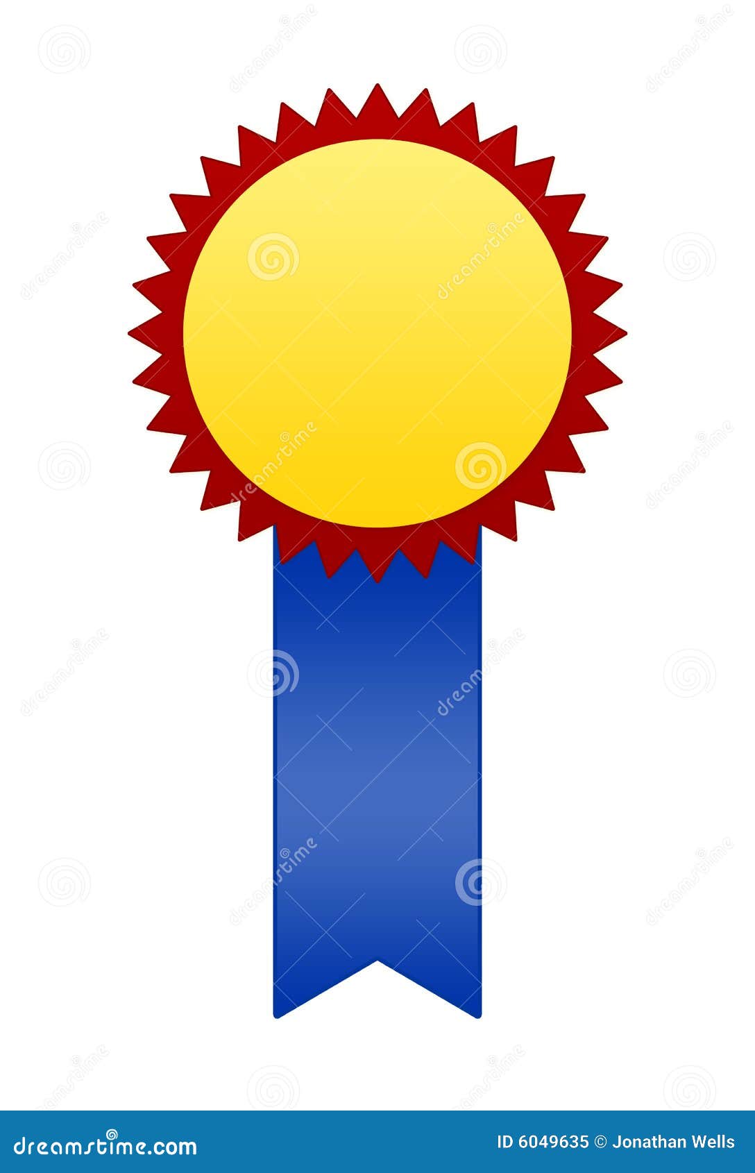 Sieger-Abzeichen Oder Farbband Stock Abbildung - Illustration von ...
