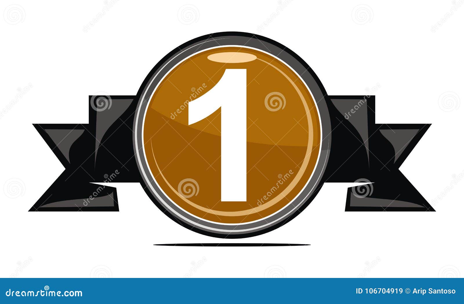 Sieger Erster Logo Design Template Vektor Abbildung - Illustration von ...