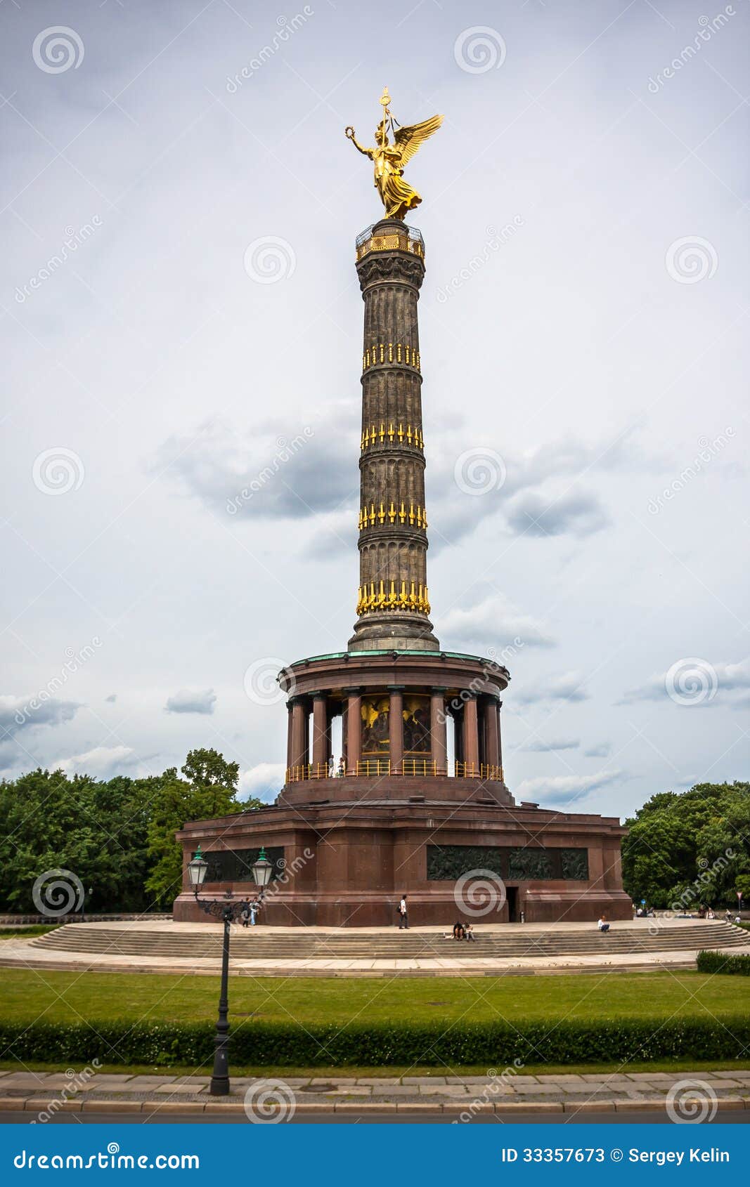 Siegessaule (Berlin Victory Column) Stock Image - Image of place ...