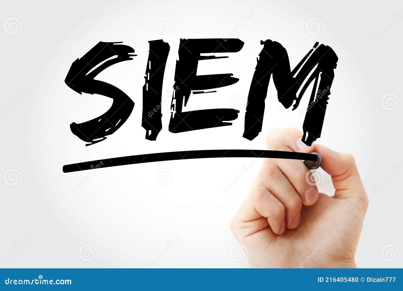 SIEM Security Information And Event Management Program In A Tablet ...