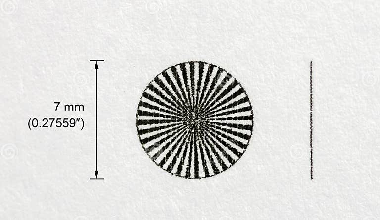 Test pattern of a printer stock photo. Image of millimeter - 135507576