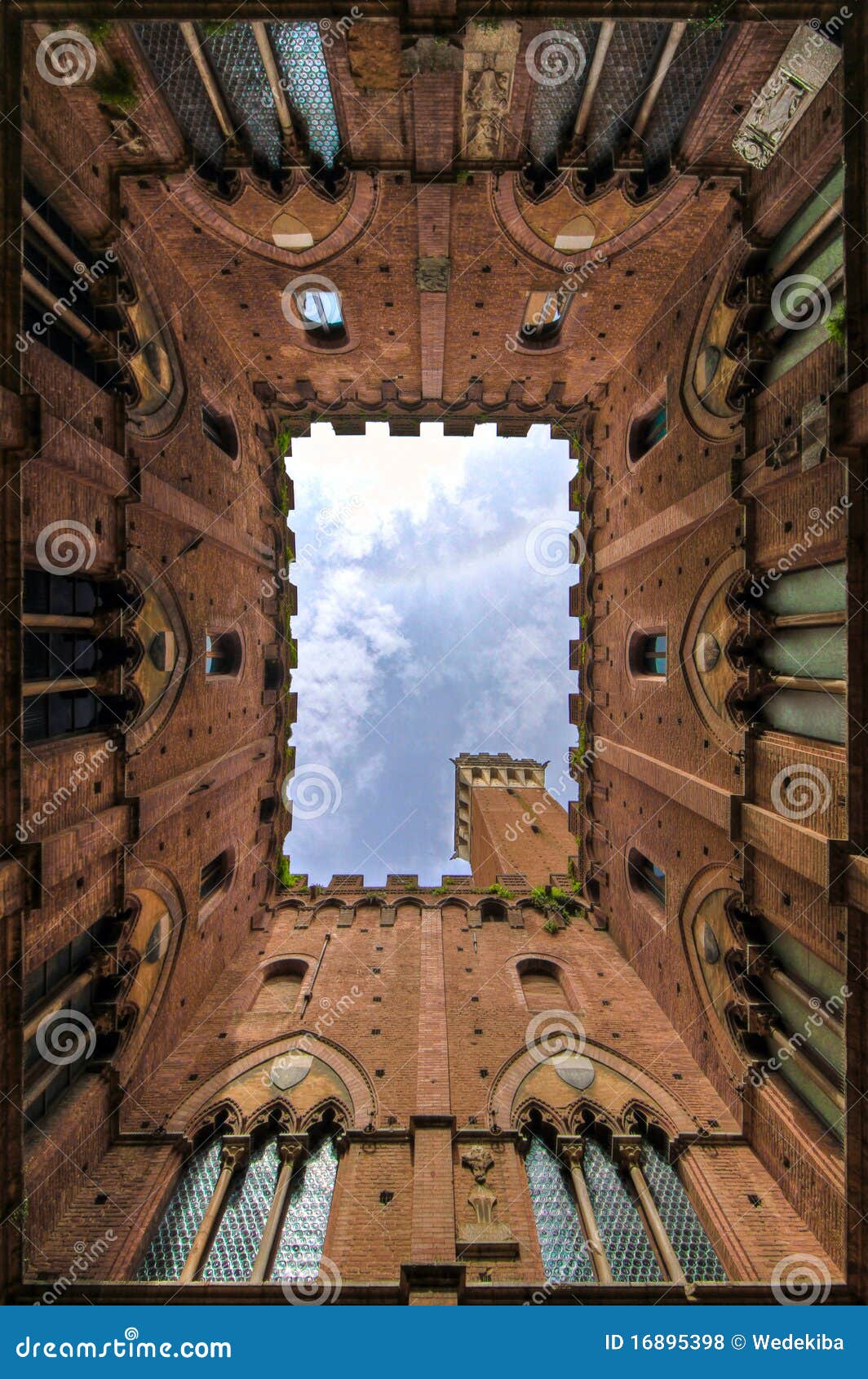 Siena Church Upward View stock photo. Image of italy - 16895398