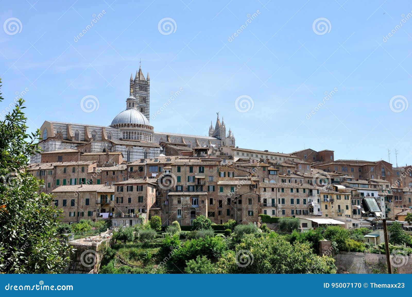 Siena city overview 1 stock photo. Image of cityscape - 95007170