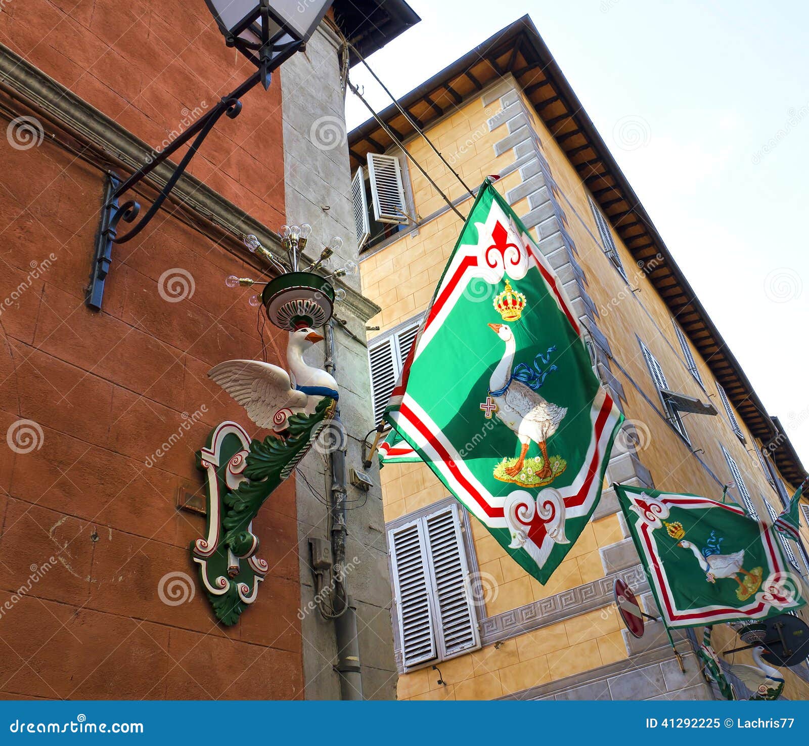 Siena stock image. Image of palio, medieval, district - 41292225
