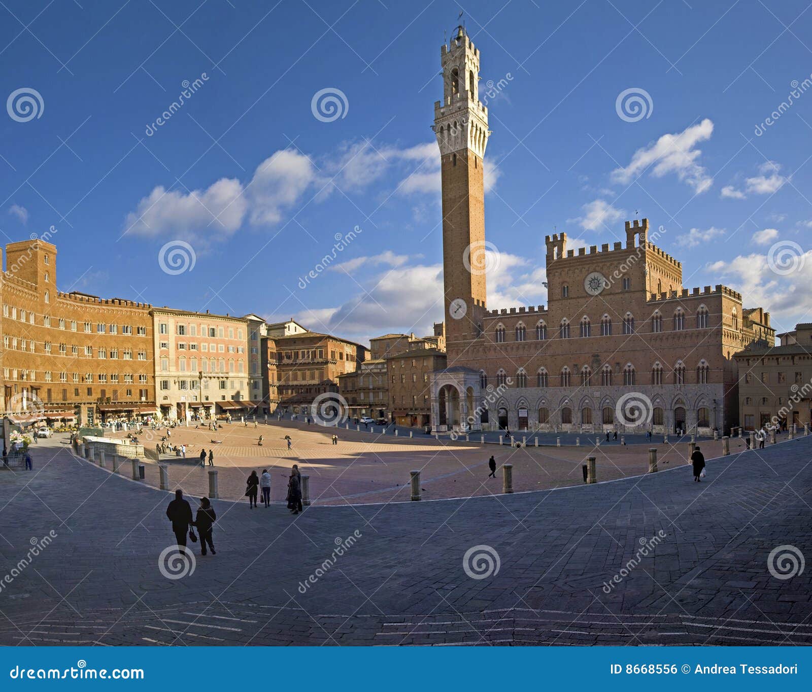 Siena - Piazza del Campo stock photo. Image of medieval - 8668556