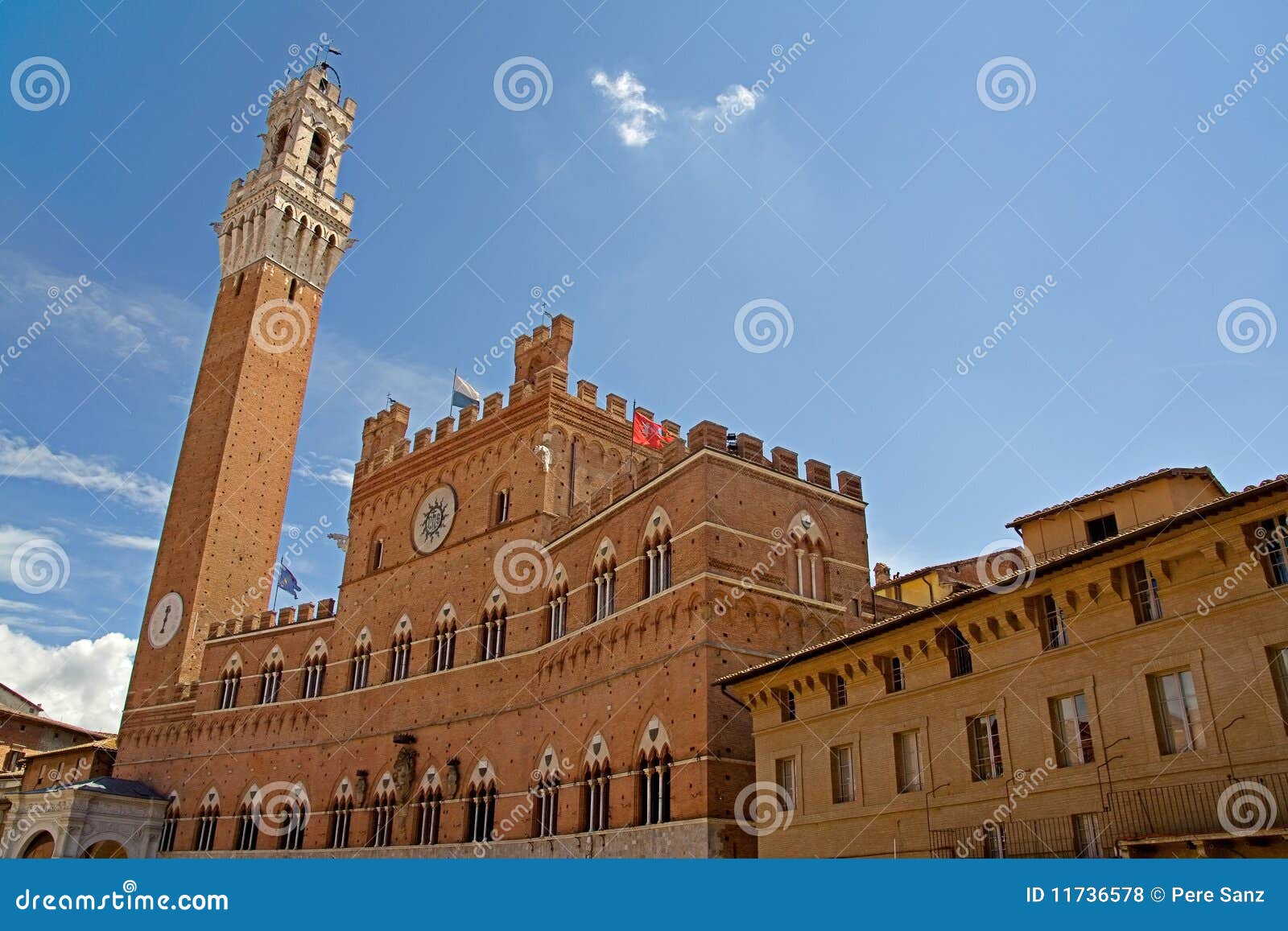 Siena Tower, Palazzo Pubblico, Stock Photo - Image of piazza, tower ...
