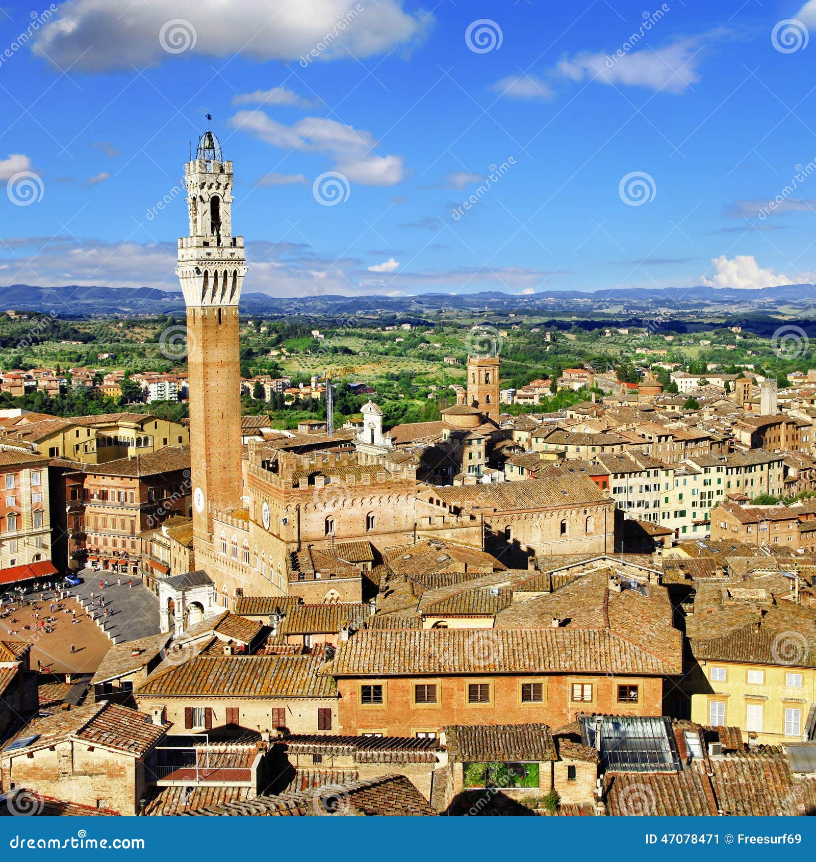 Siena, Tuscany, Italy. Renaissance And Medieval Architecture Royalty ...