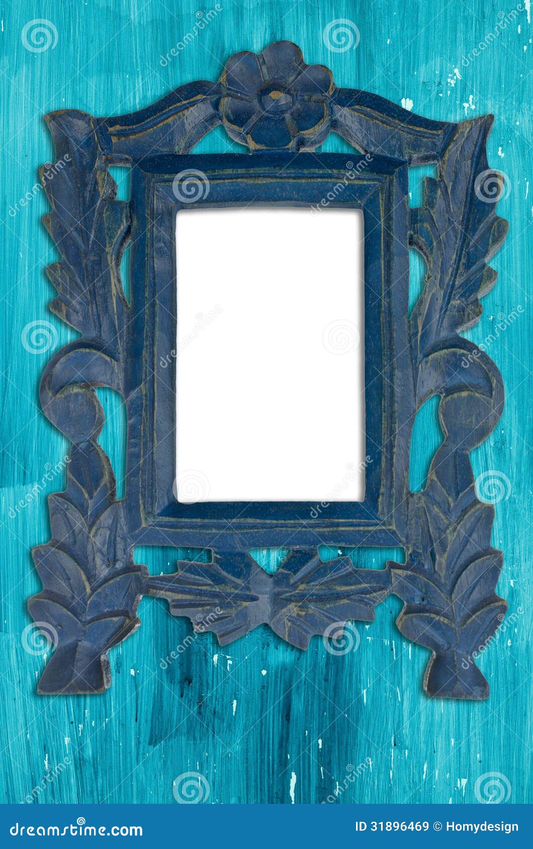 Sier blauw kader stock afbeelding. Image of binnenlands - 31896469