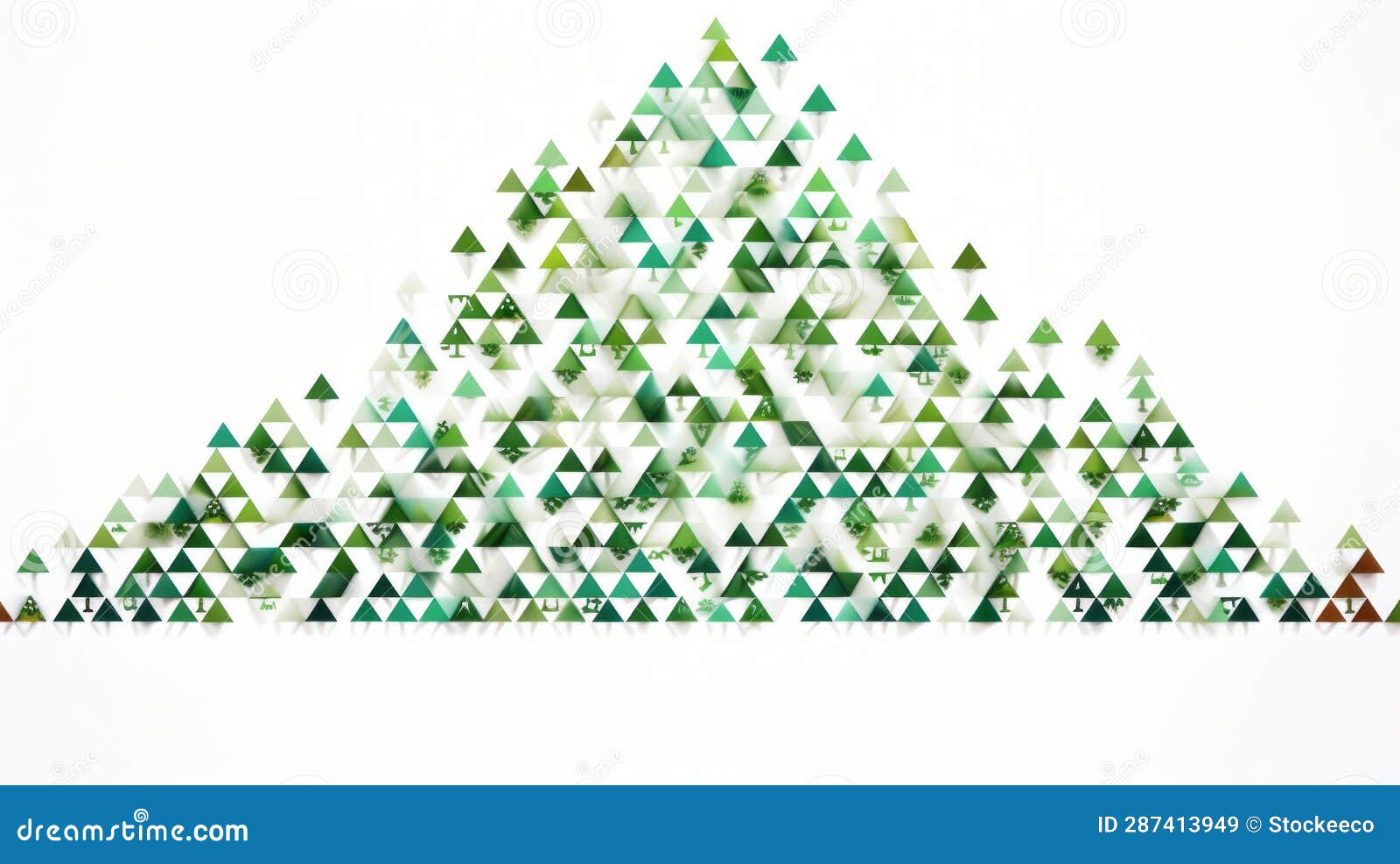 Sierpinski Carpet Trees: Conceptual Installation of Green Triangles ...