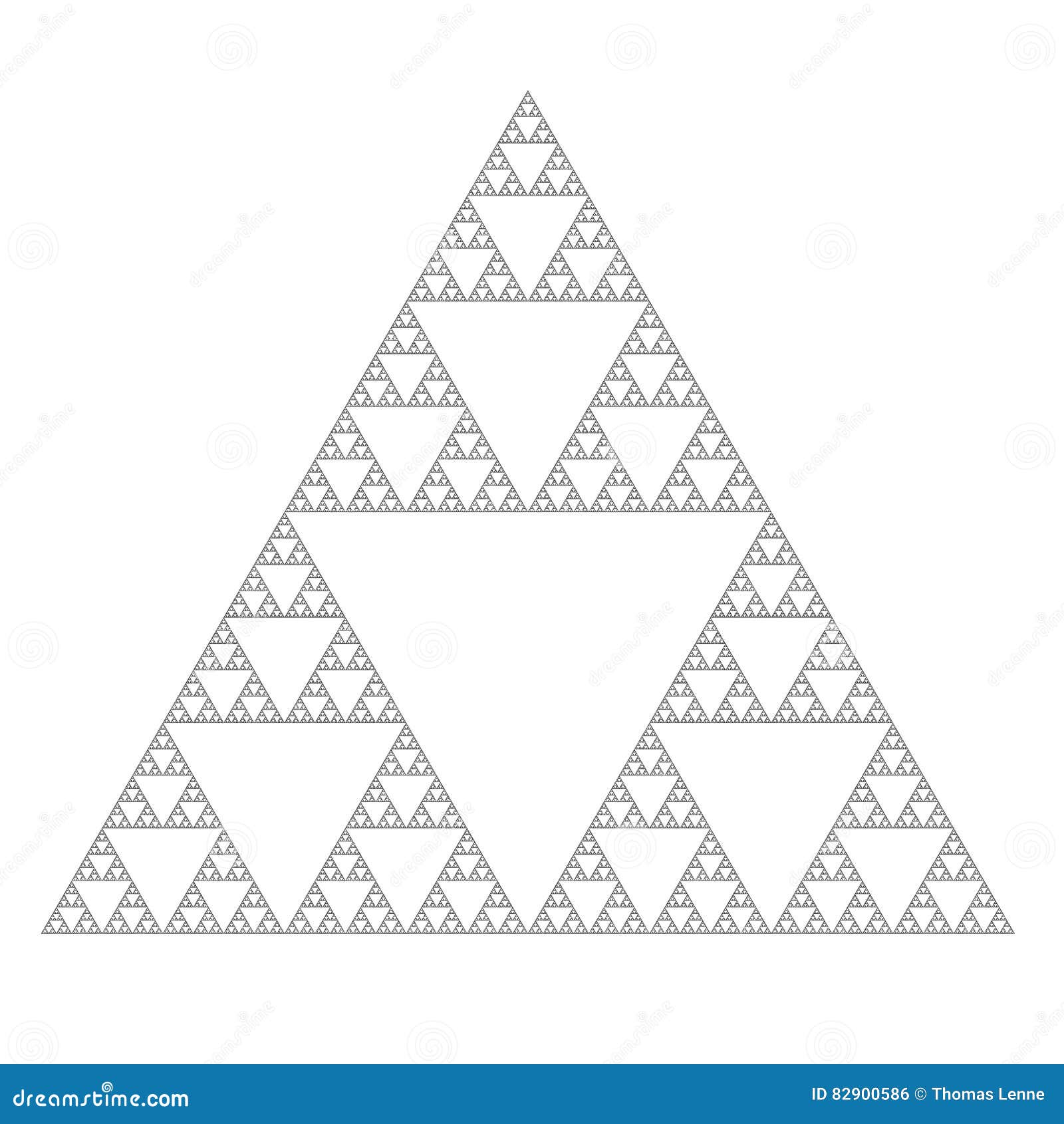 The sierpinski triangle stock illustration. Illustration of black ...