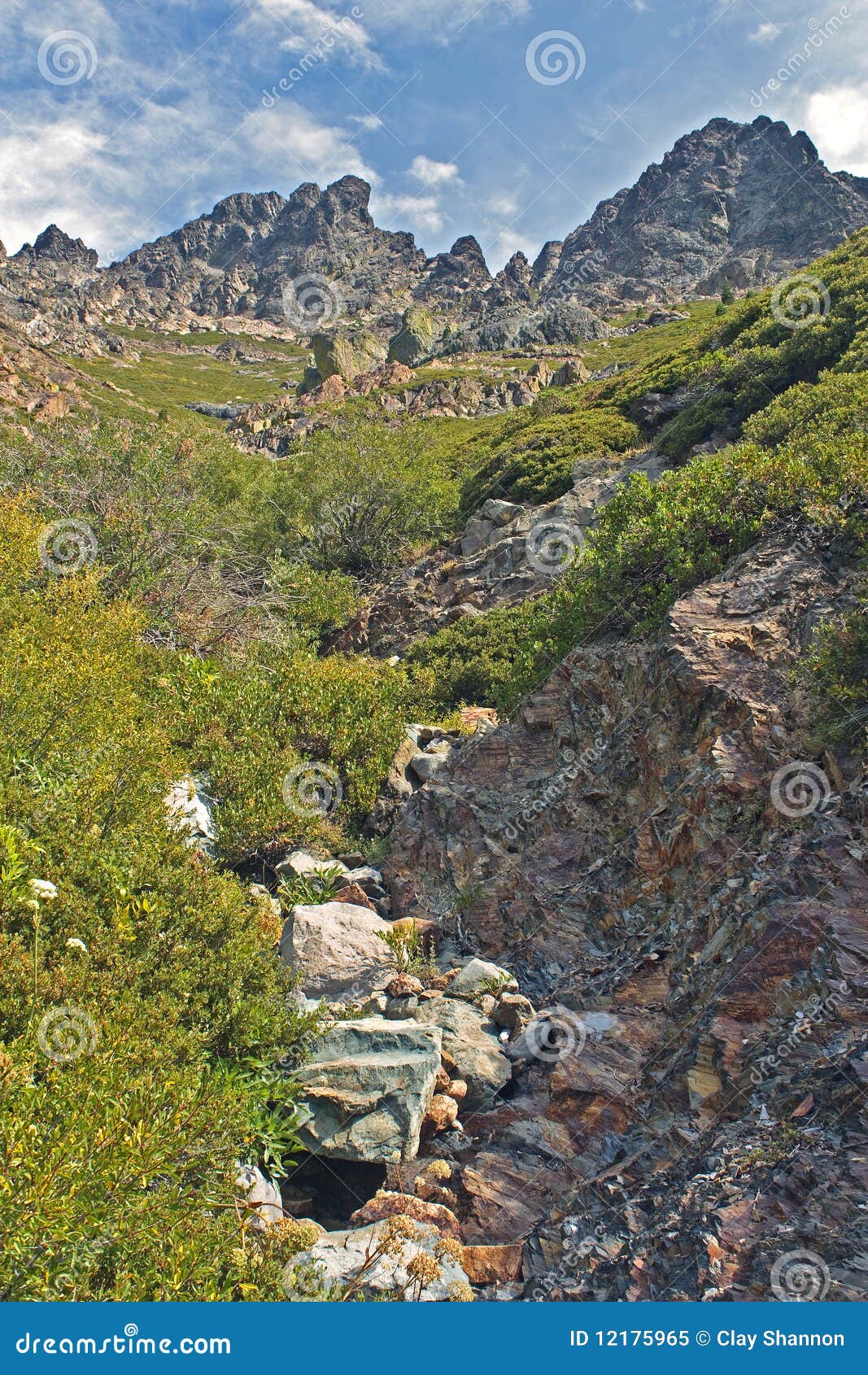 Sierra Buttes stock image. Image of mountains, backpacking - 12175965