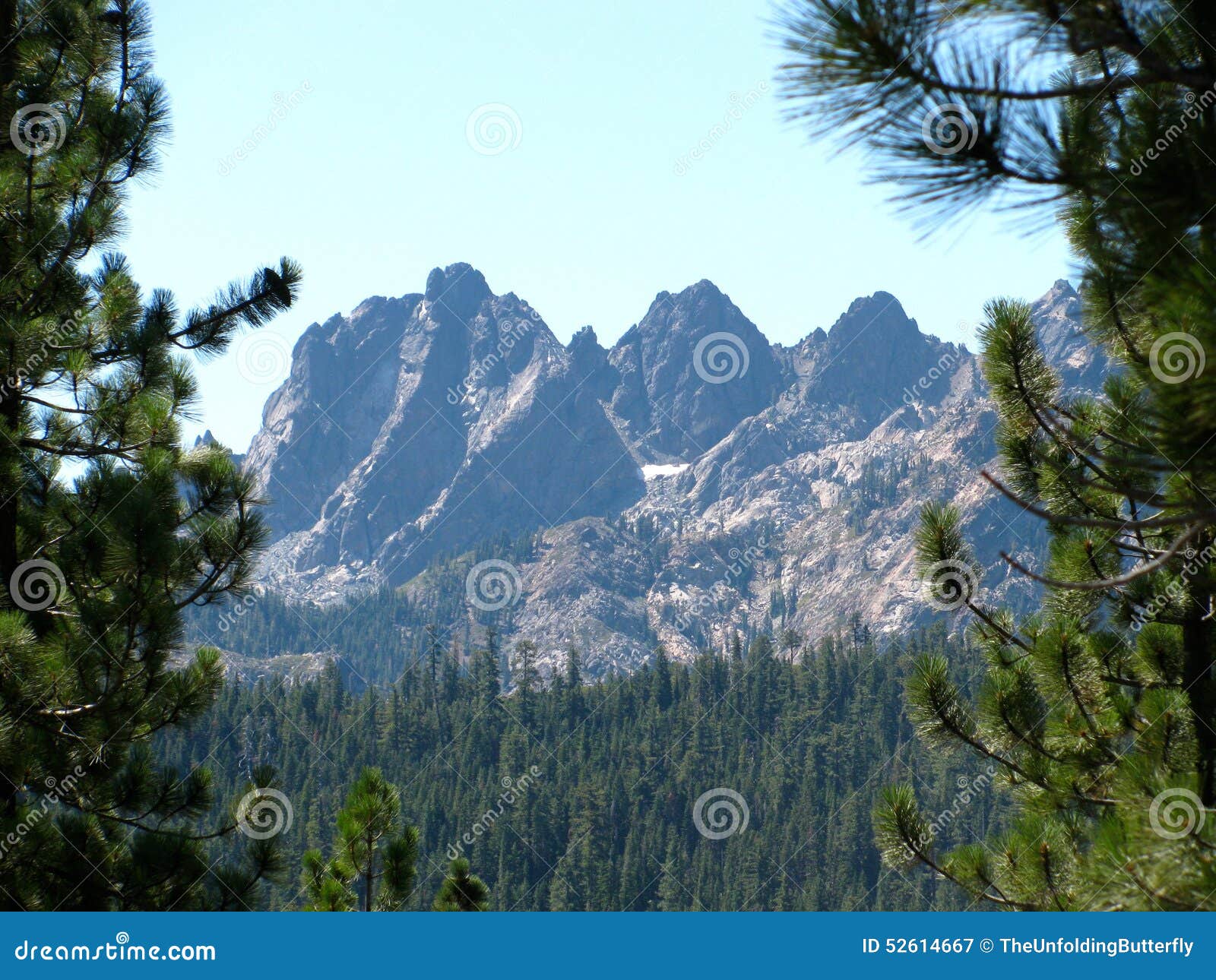 Sierra Buttes stock image. Image of tahoe, peaks, sierra - 52614667