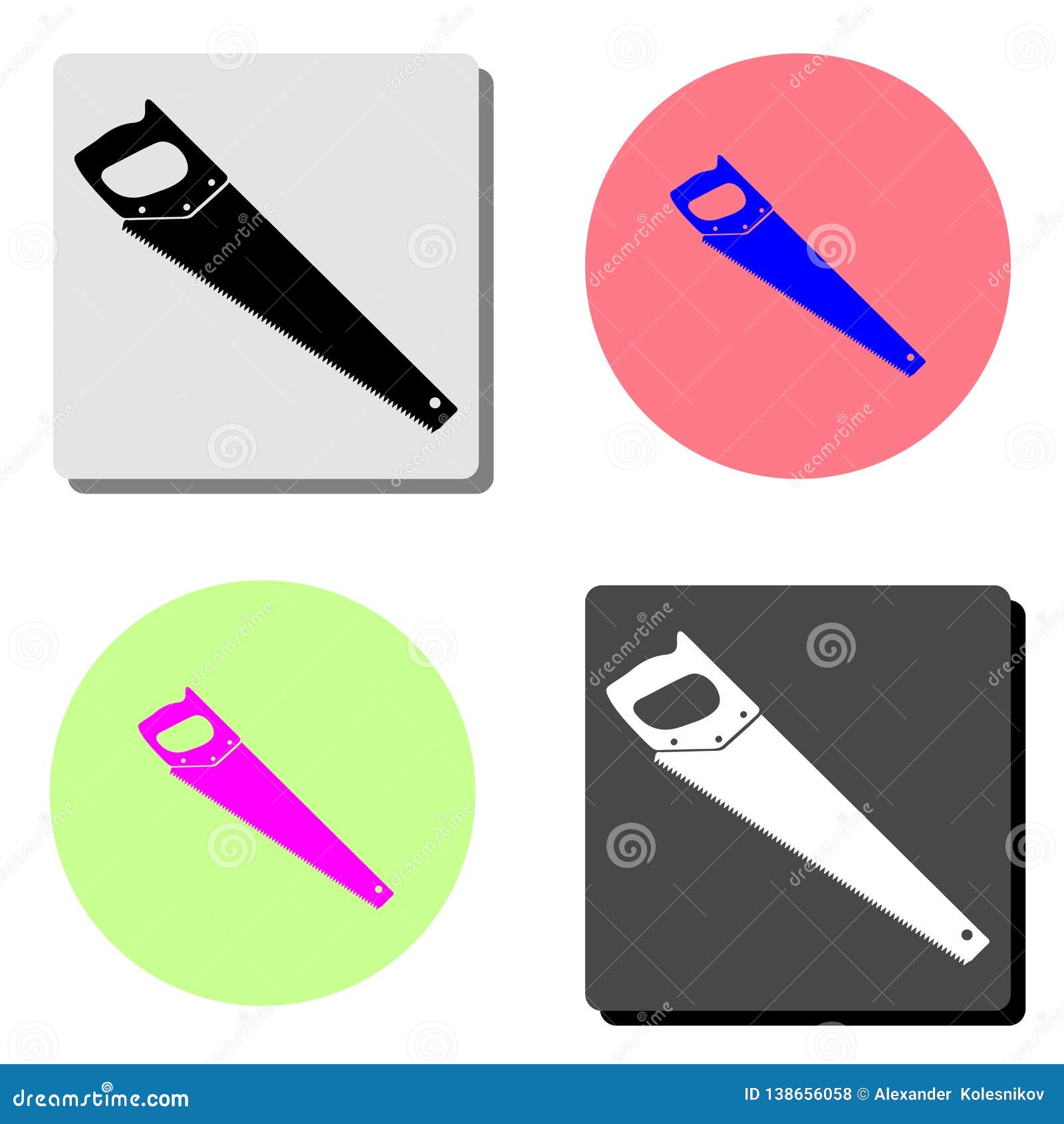 Sierra Icono Plano Del Vector Ilustración del Vector - Ilustración de ...