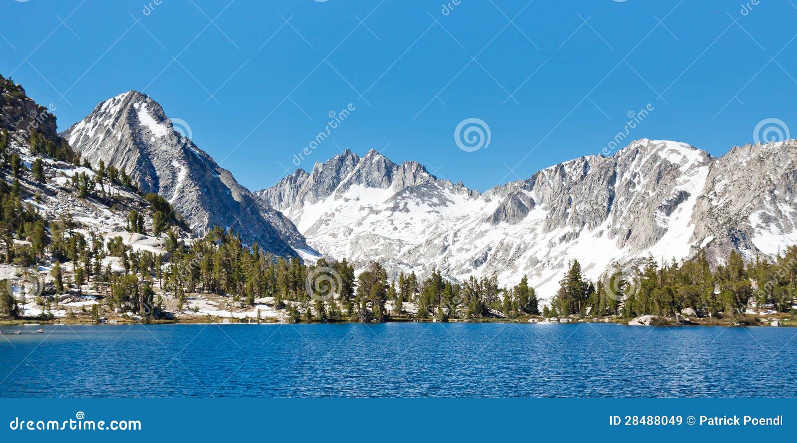 Sierra Nevada Alpine Lake Scenery Stock Image - Image of california ...