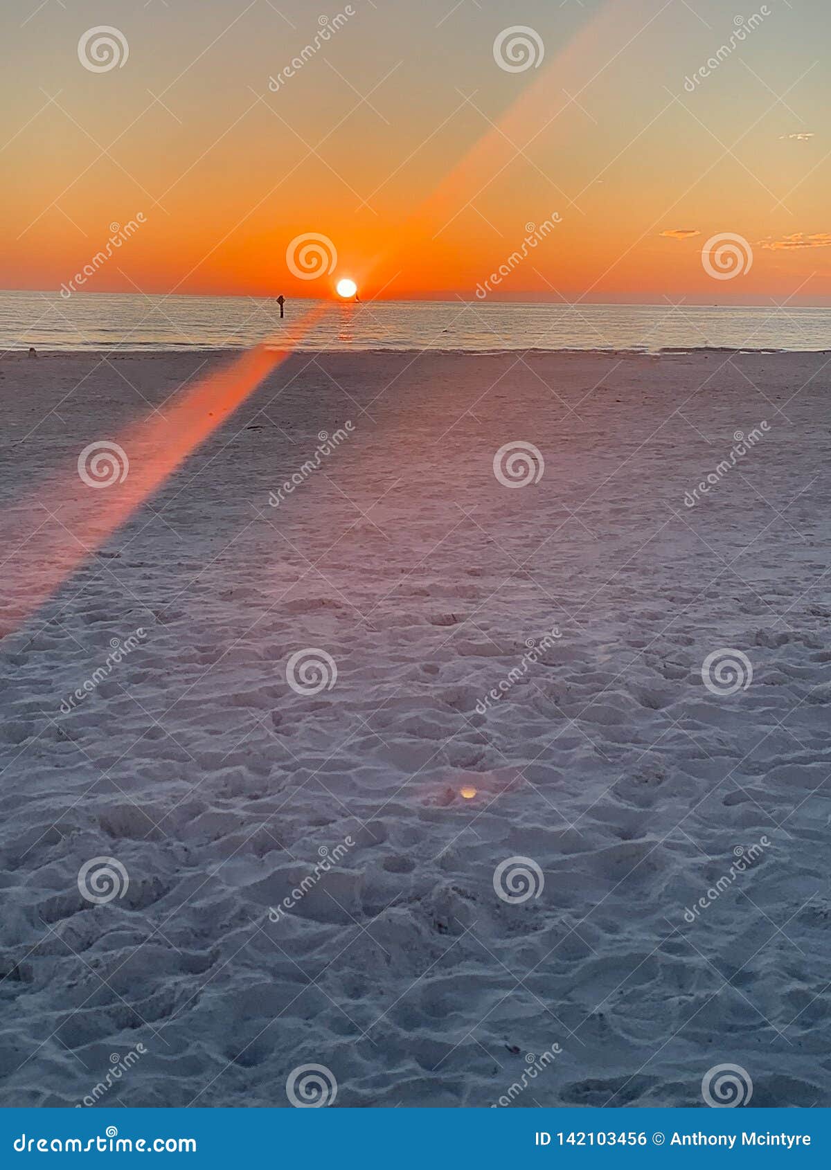 Siesta Key Beach stock photo. Image of cloud, sunrise - 142103456