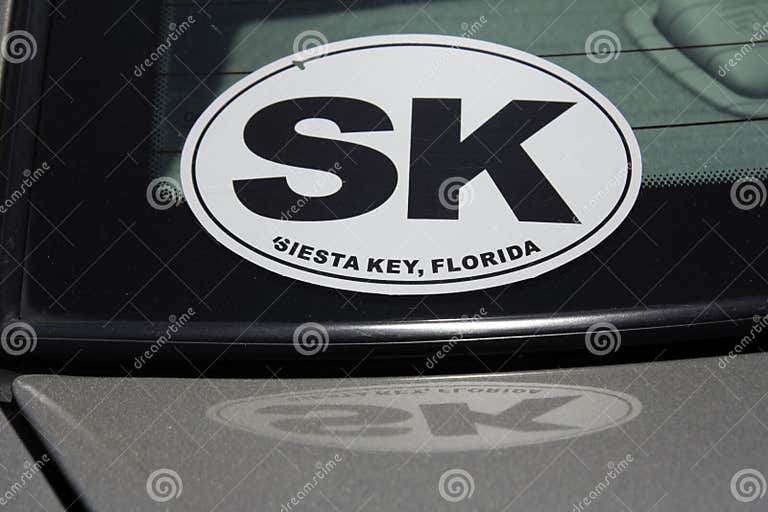Siesta Key Sticker editorial stock photo. Image of editorial - 37655448