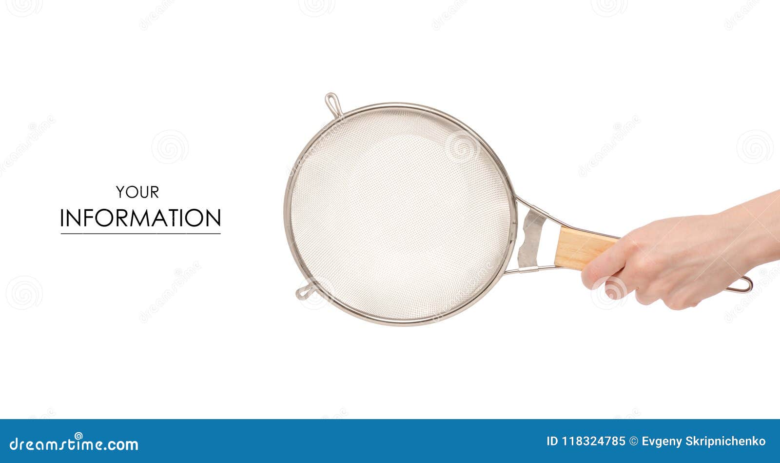 Sieve in Hand Kitchen Cooking Pattern Stock Image - Image of modern ...