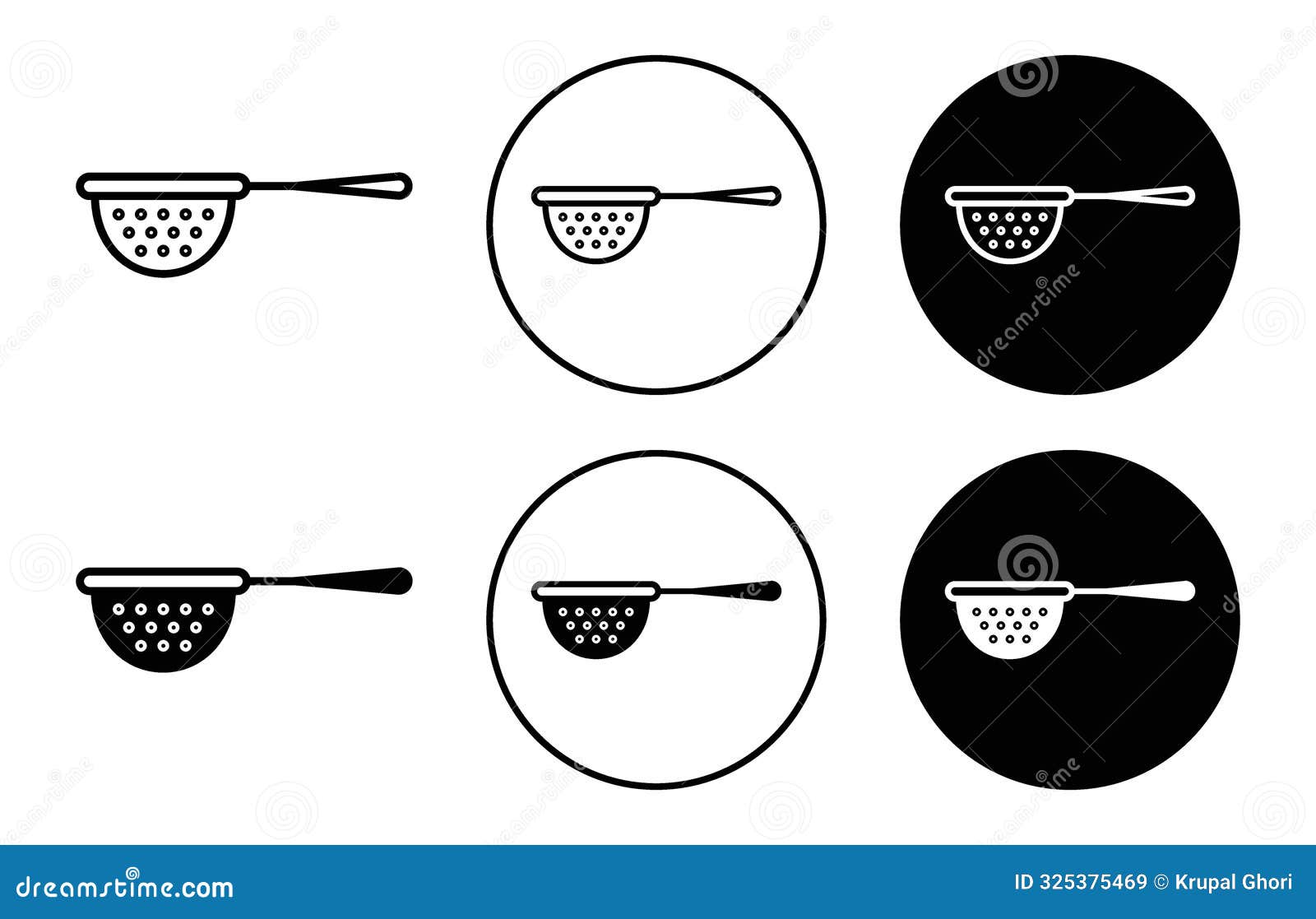 Sieve icon stock vector. Illustration of salt, filter - 325375469