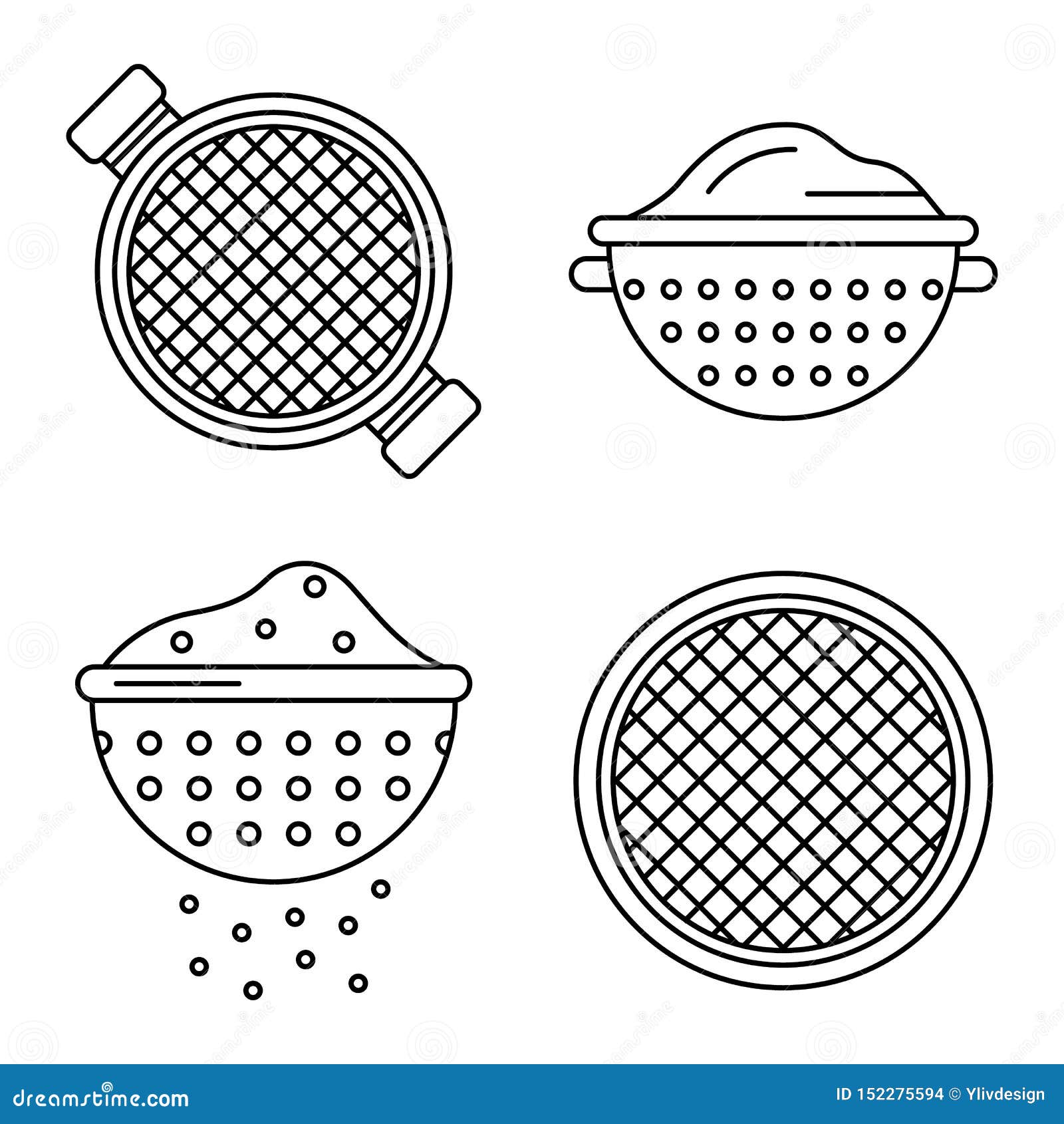 Chef Sieve Icon, Cartoon Style Vector Illustration | CartoonDealer.com ...