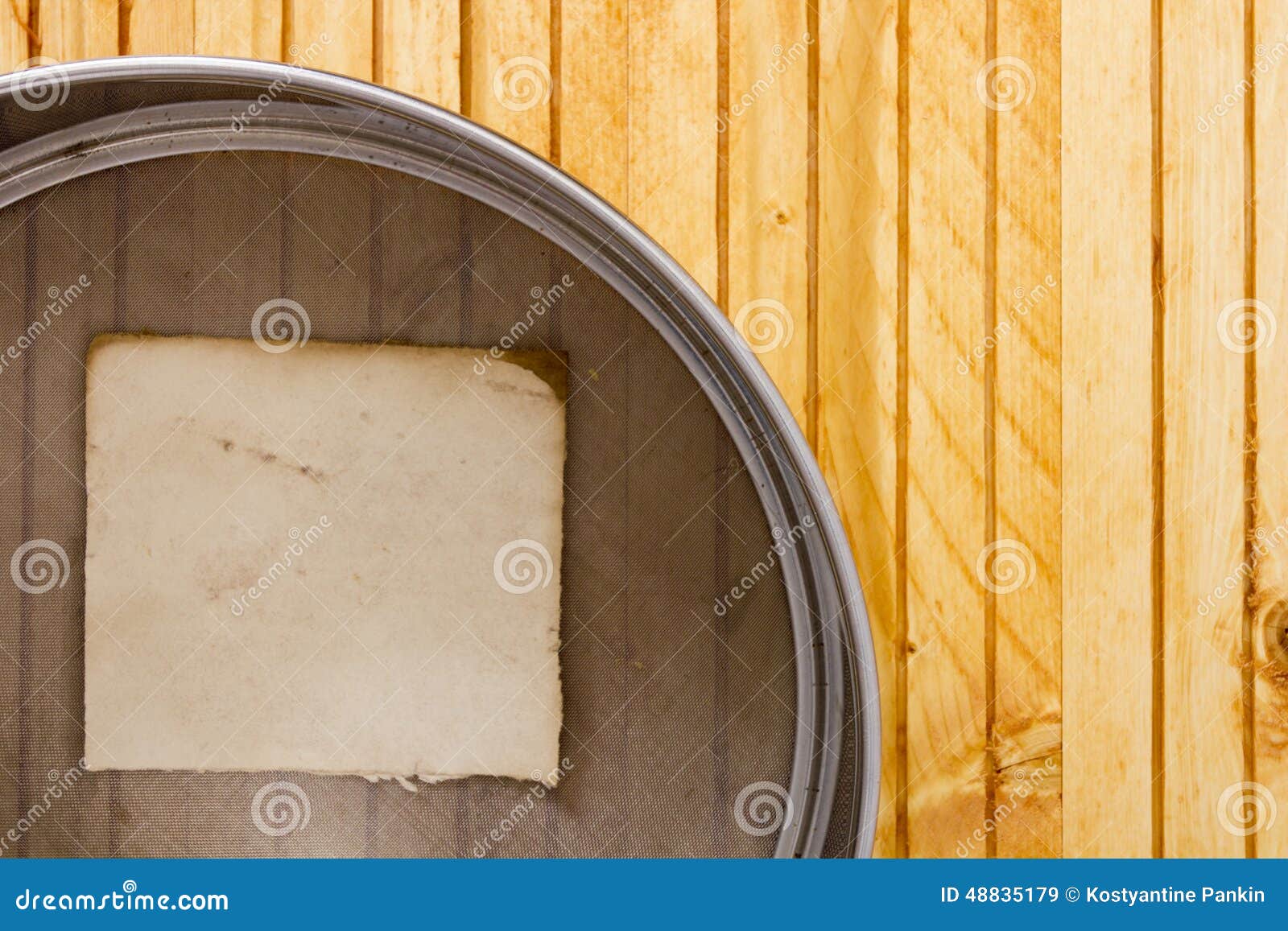 Sieve for sifting flour stock image. Image of ingredient - 48835179
