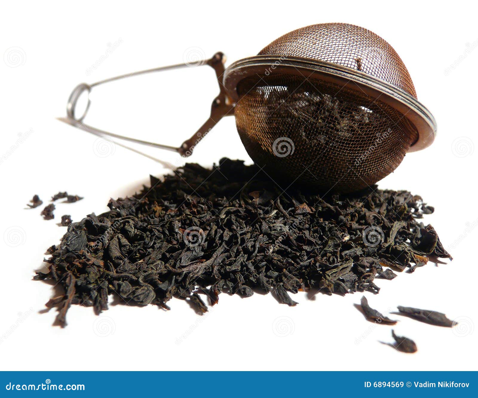 The sieve for a tea stock image. Image of sieve, sift - 6894569