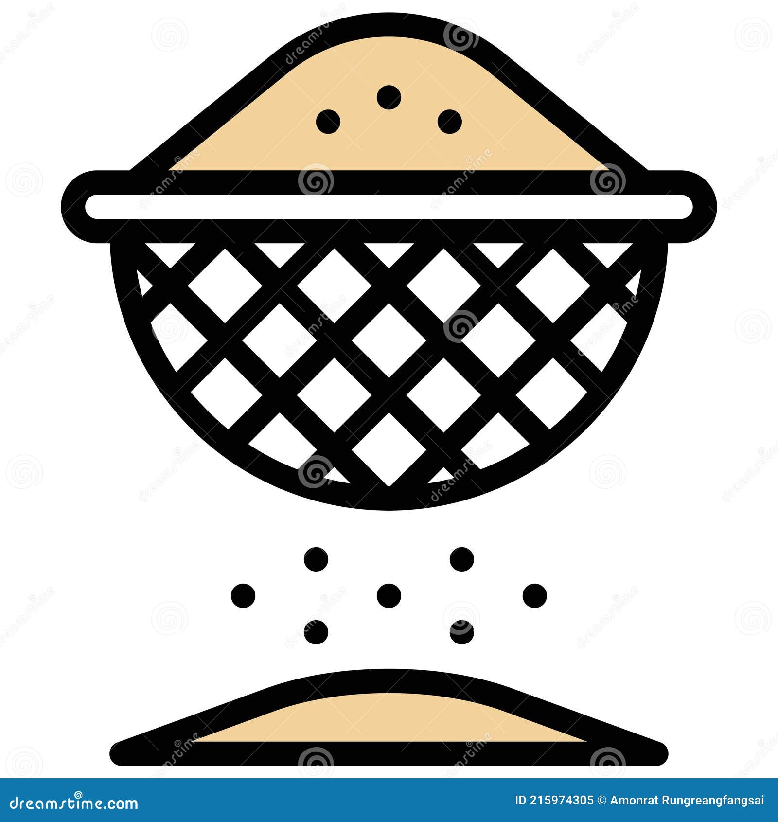Sieving Icon, Bakery and Baking Related Vector Stock Vector ...
