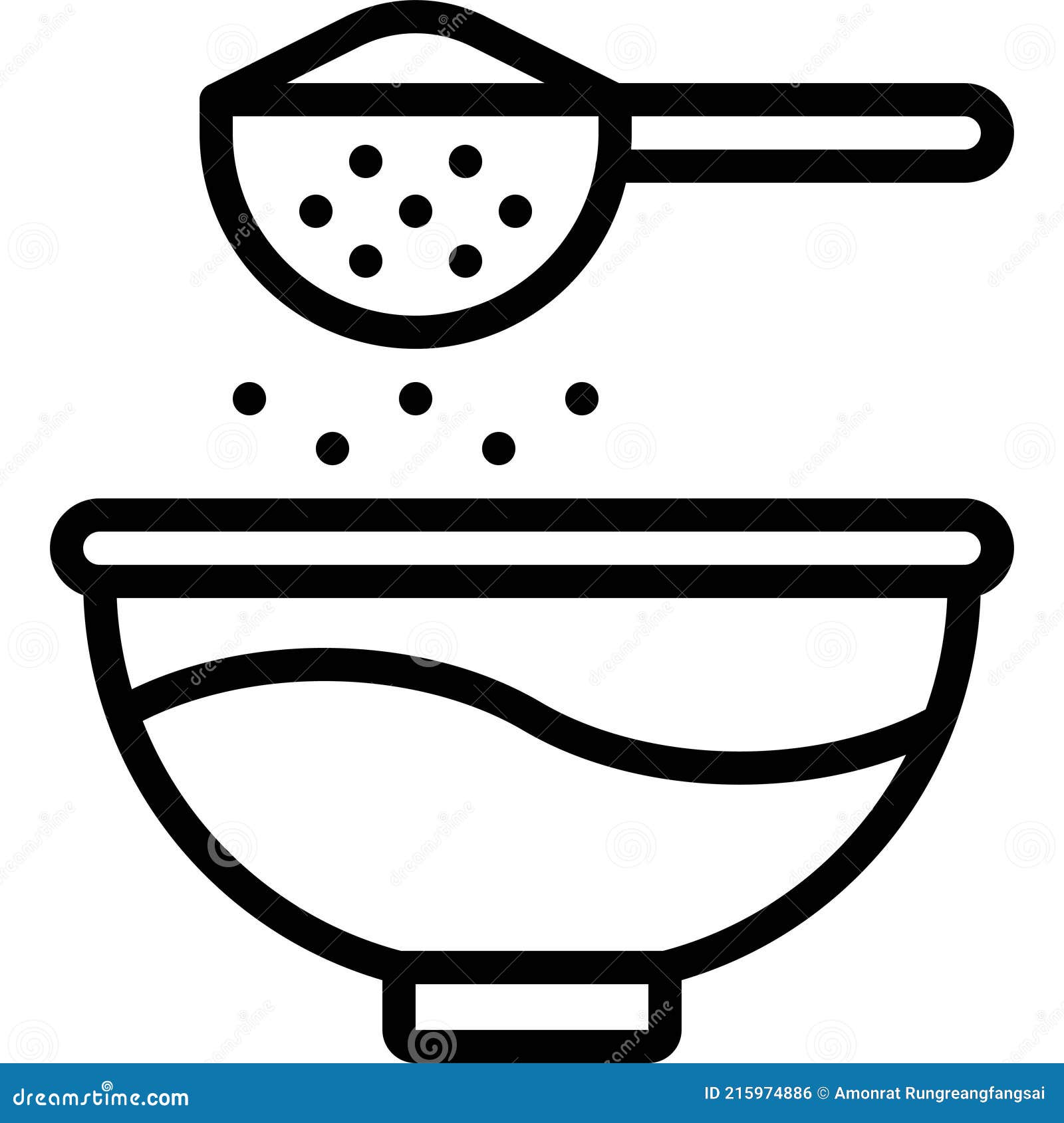 Sieving Icon, Bakery and Baking Related Vector Stock Vector ...