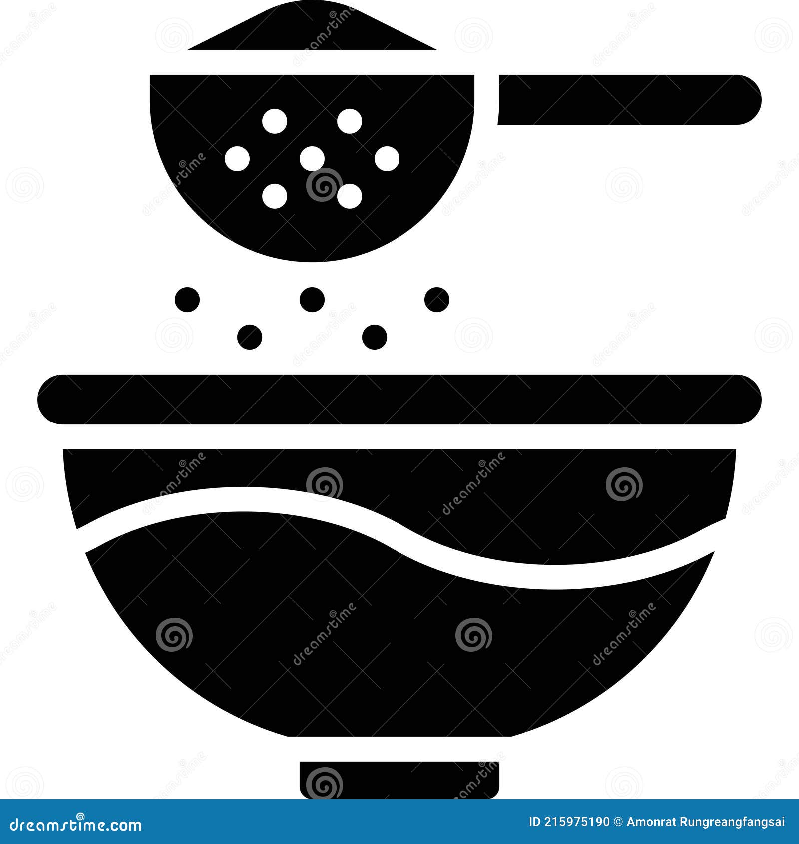 Sieving Icon, Bakery And Baking Related Vector | CartoonDealer.com ...