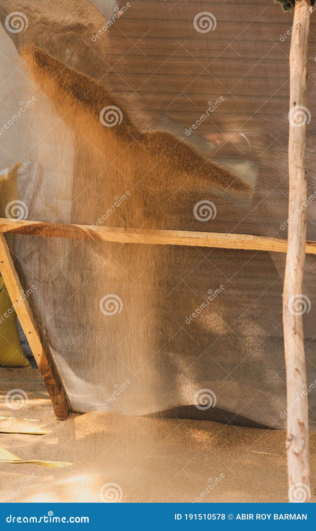 Sieving Sand for Construction. Stock Photo - Image of indian, drying ...