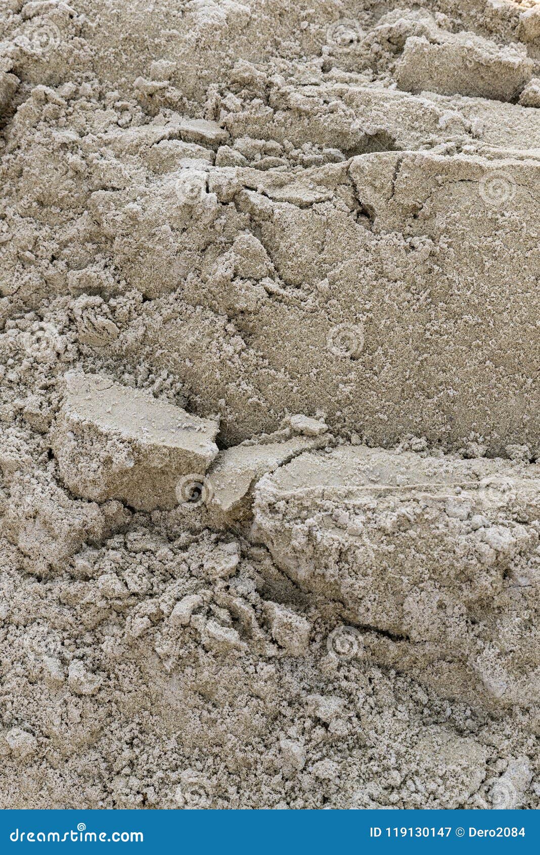 Sifted Sand, Building Material, Mining Stock Image - Image of vertical ...