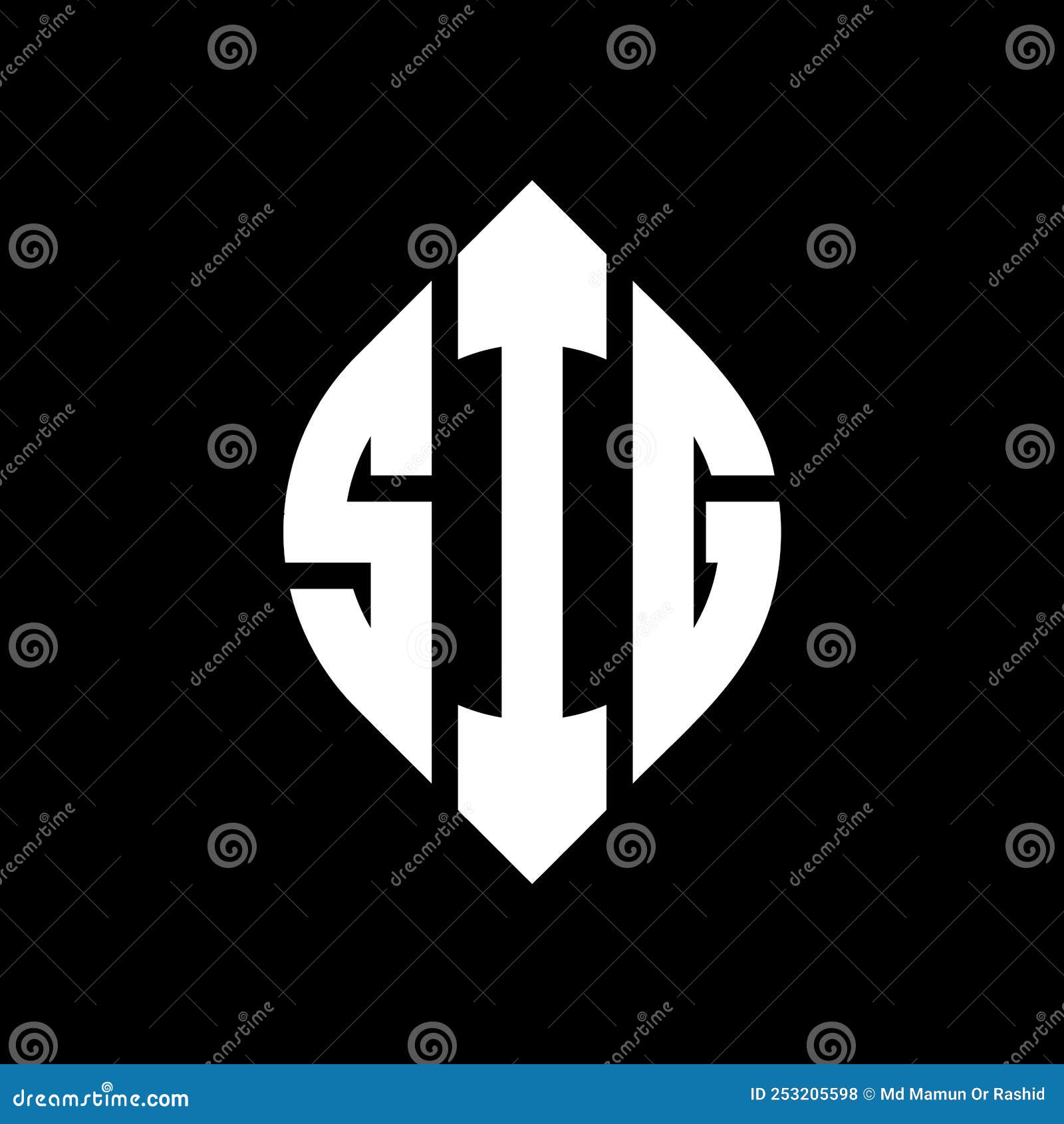 SIG Circle Letter Logo Design with Circle and Ellipse Shape. SIG ...