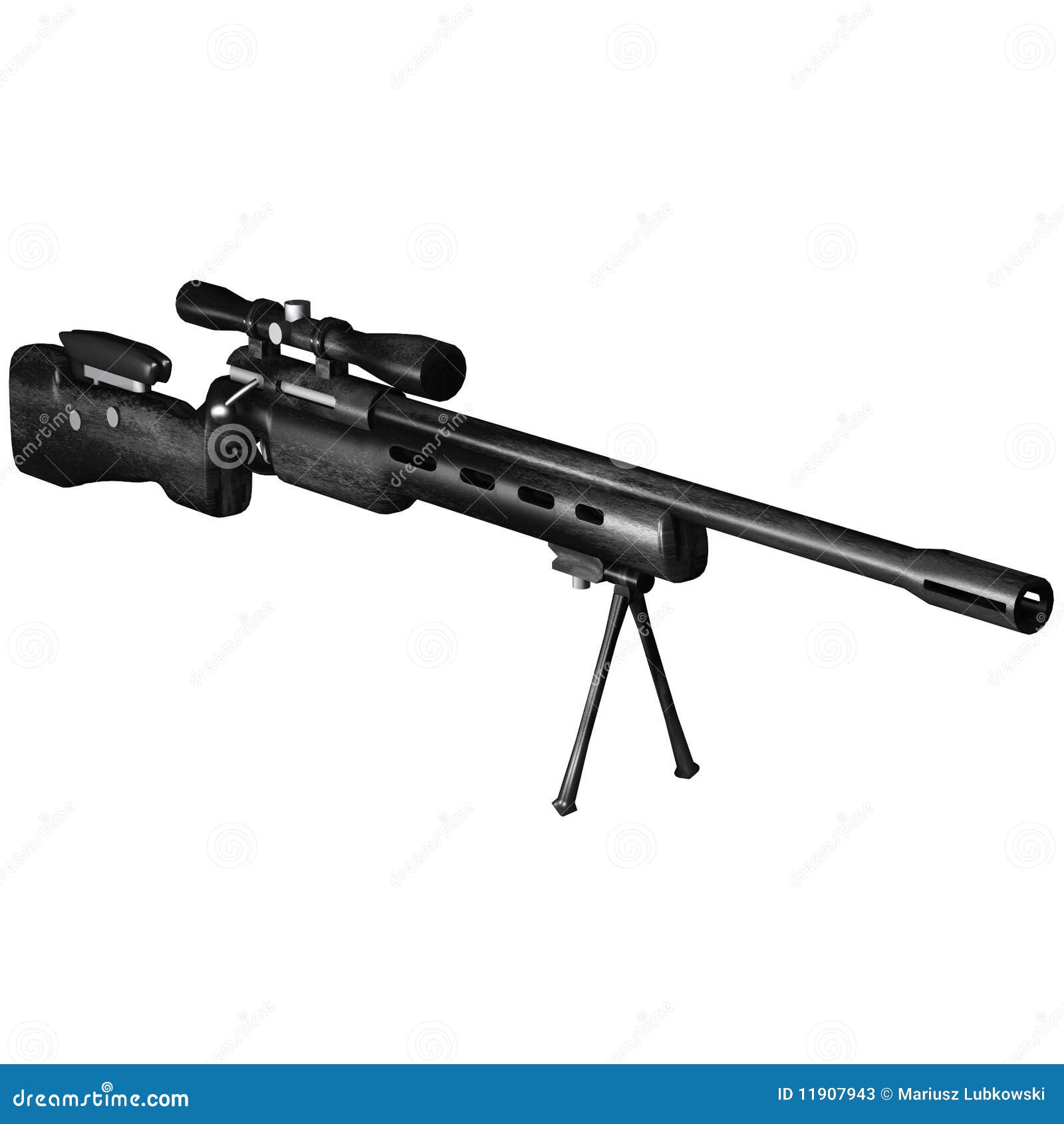 Sig Sauer Sniper Rifle stock illustration. Illustration of kill - 11907943