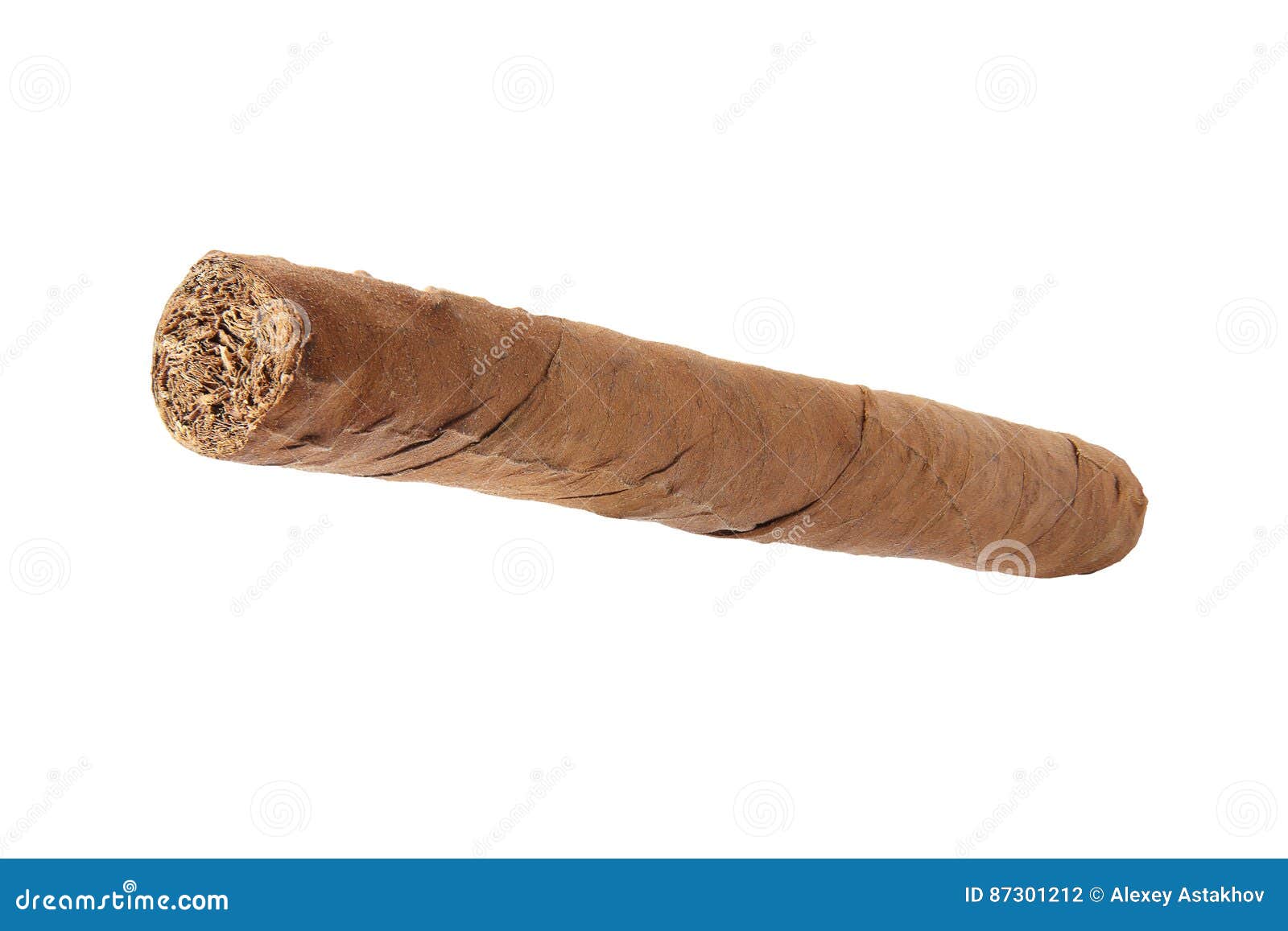 Sigaar over wit stock foto. Image of geïsoleerd, tabak - 87301212