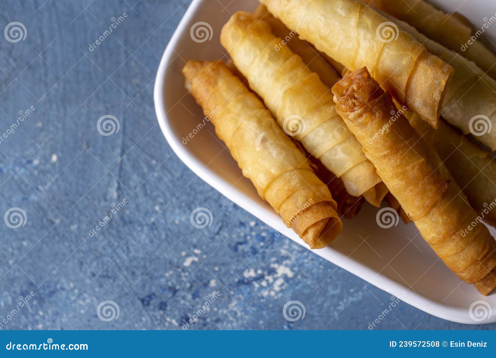 Sigara Boregi - Turkish Cigar Shaped Rolls Stock Photo - Image of ...