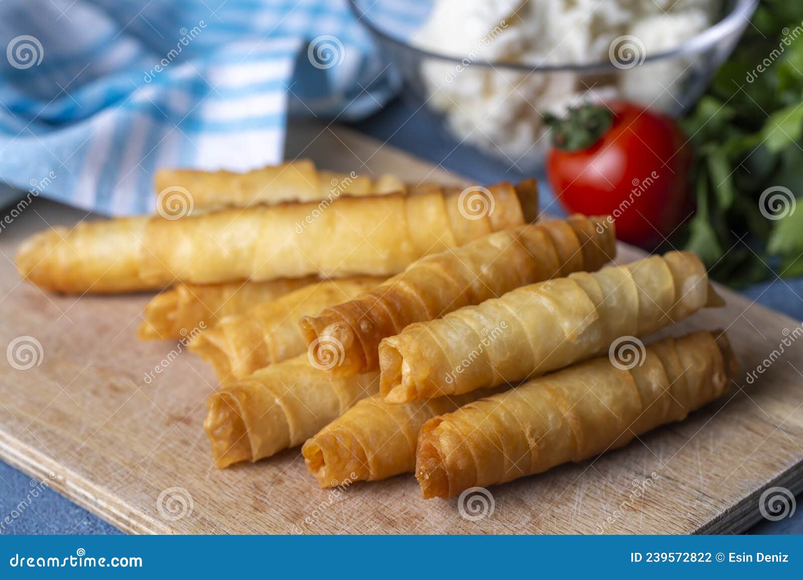 Sigara Boregi - Turkish Cigar Shaped Rolls Stock Photo - Image of ...