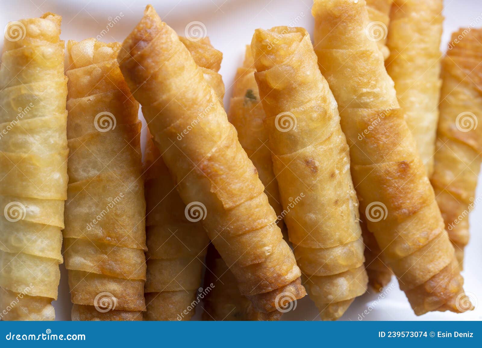 Sigara Boregi - Turkish Cigar Shaped Rolls Stock Photo - Image of baked ...