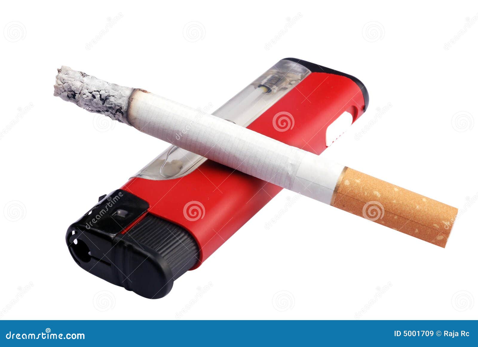 Sigaret met aansteker stock afbeelding. Image of katoen - 5001709