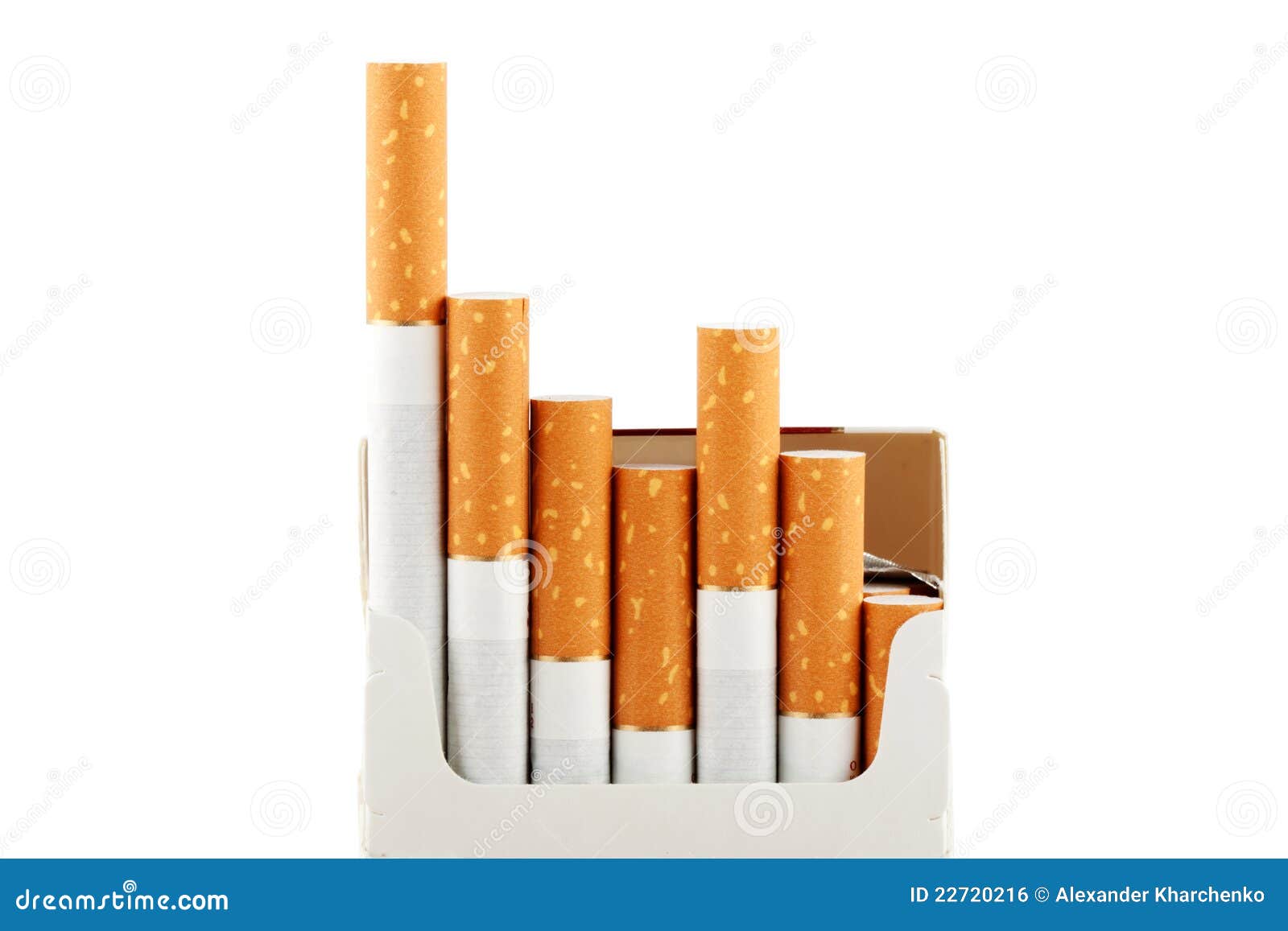 Sigaretten in Pak Op Het Wit Stock Foto - Image of achtergrond ...