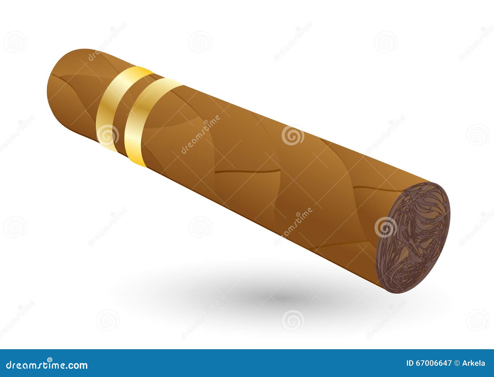 Sigaro su bianco illustrazione di stock. Illustrazione di piacere ...