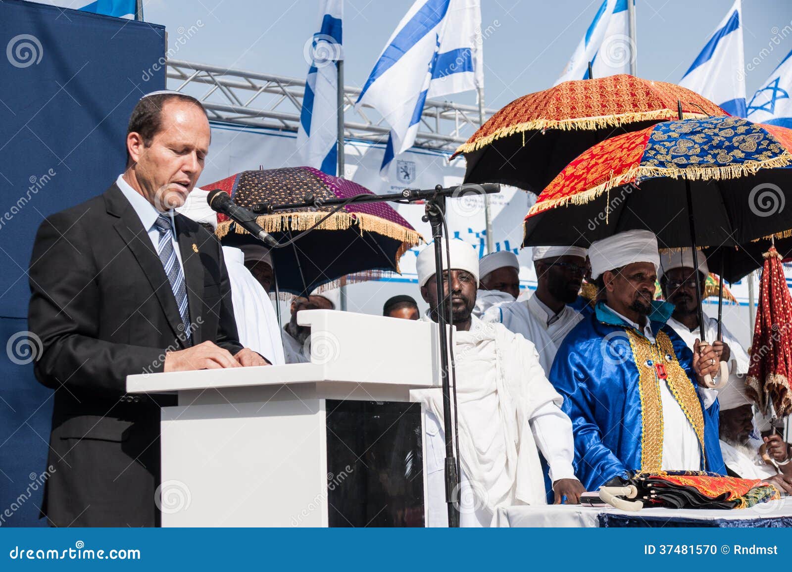 Sigd - an Ethiopian Jews Holyday Editorial Image - Image of emotion ...