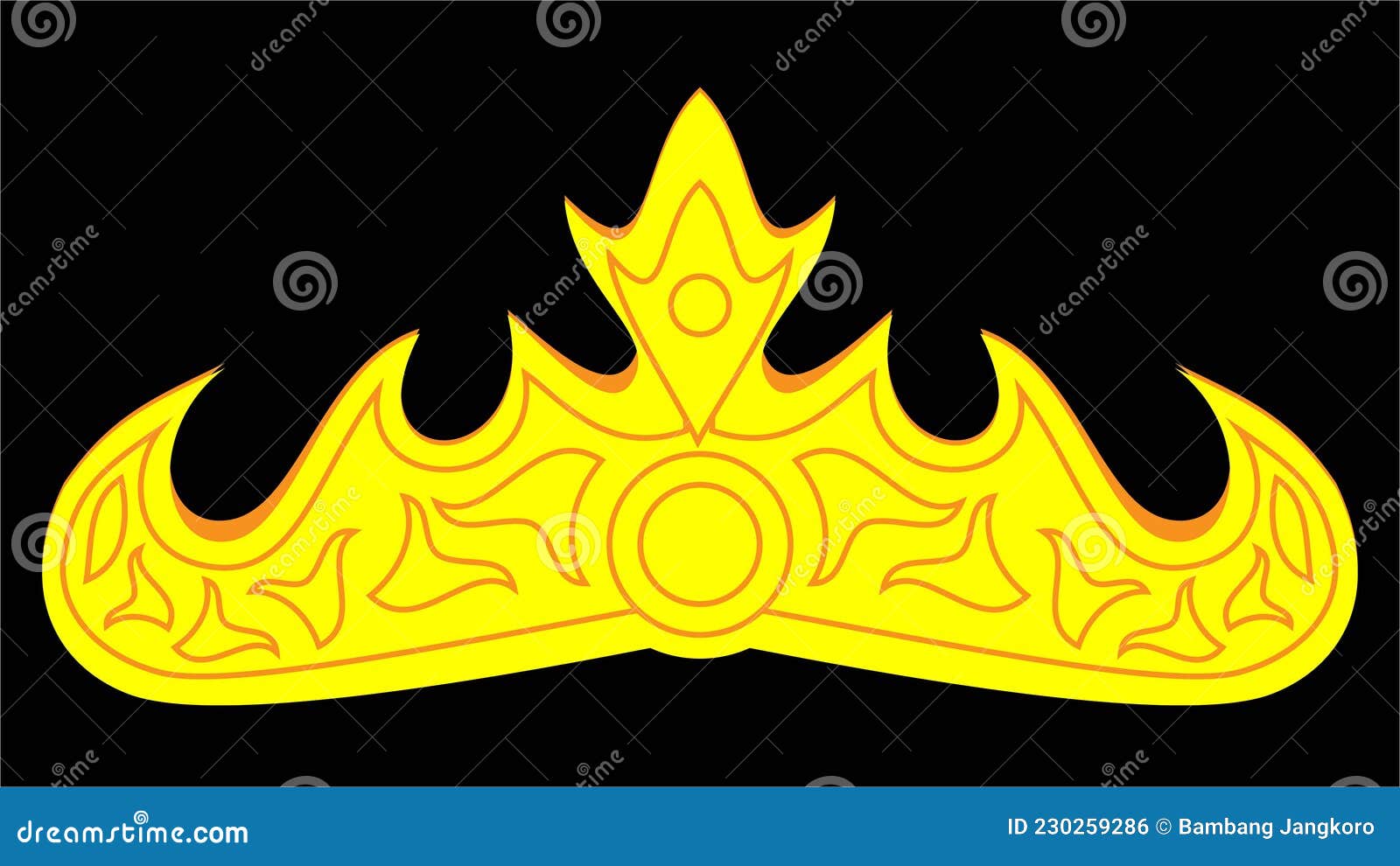 Siger Lampung vector stock vector. Illustration of vector - 230259286