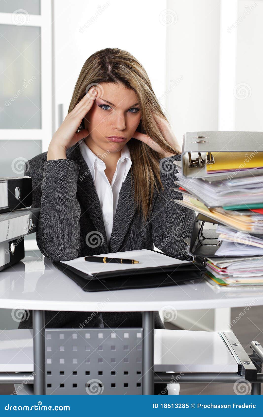 Sigh stock image. Image of lady, tired, overwork, woman - 18613285