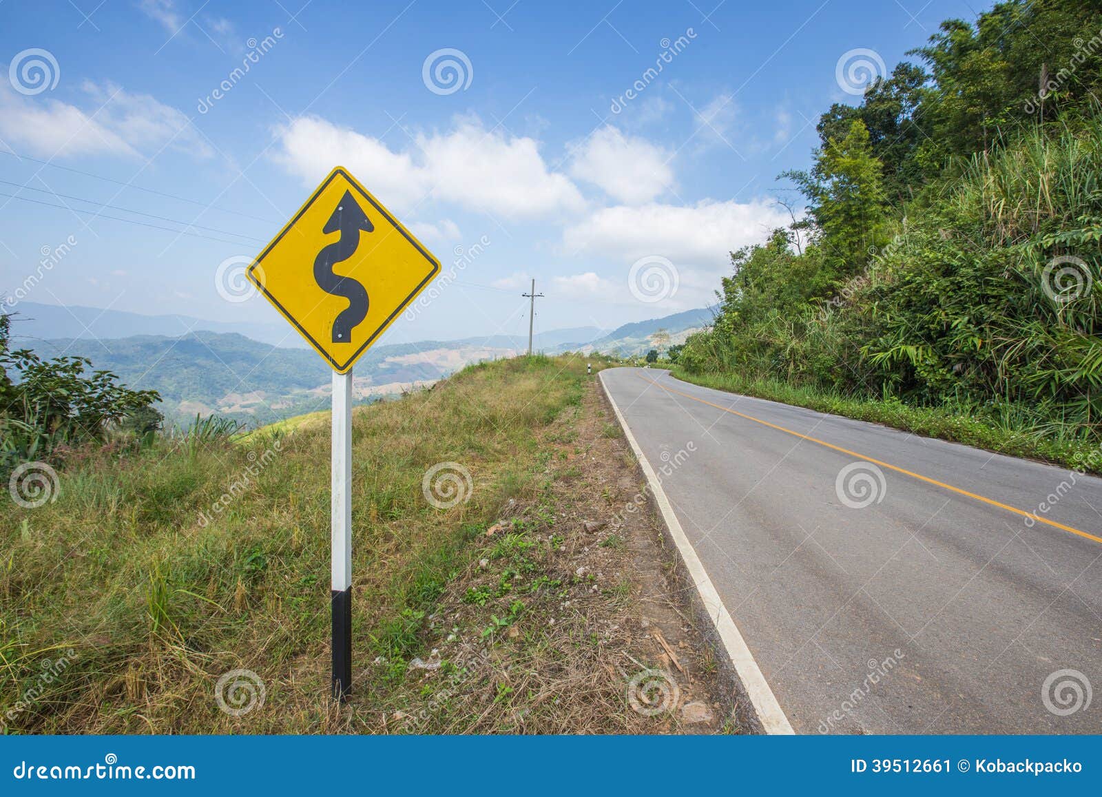 Sigh road stock image. Image of drive, landscape, mountain - 39512661