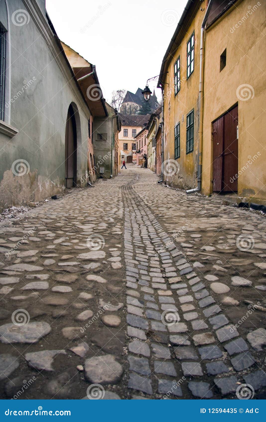 Sighisoara(Romania) Street stock image. Image of european - 12594435