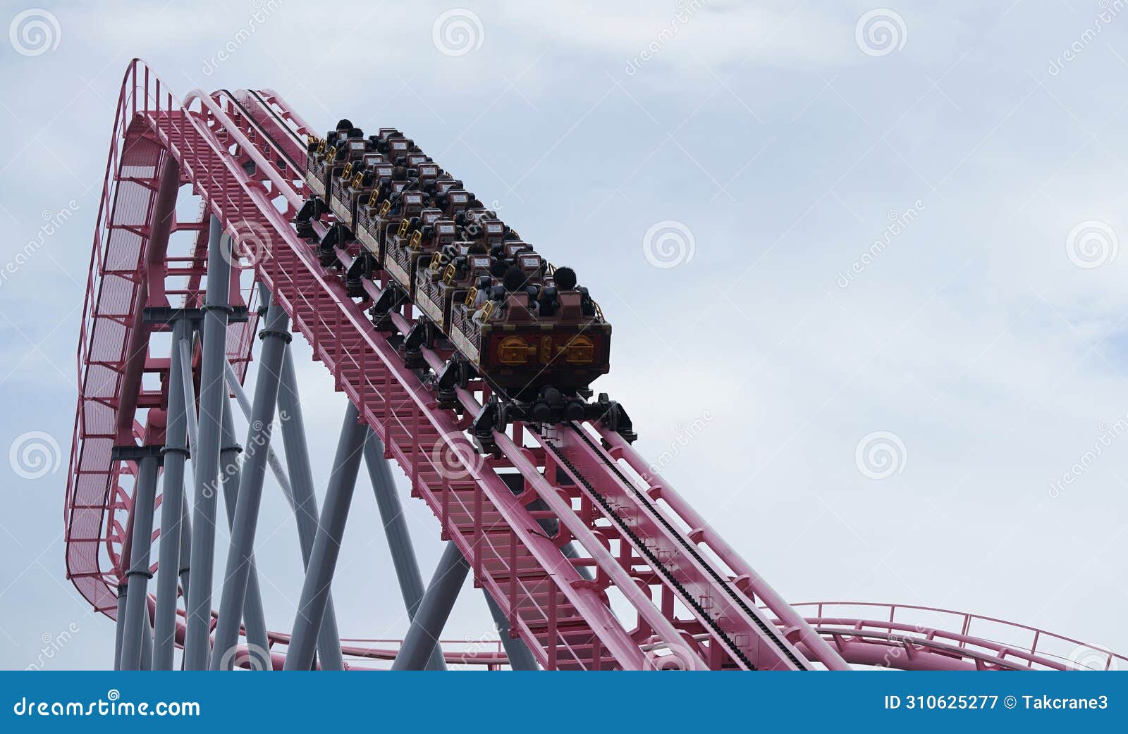 Roller coaster stock image. Image of roller, carousel - 310625277