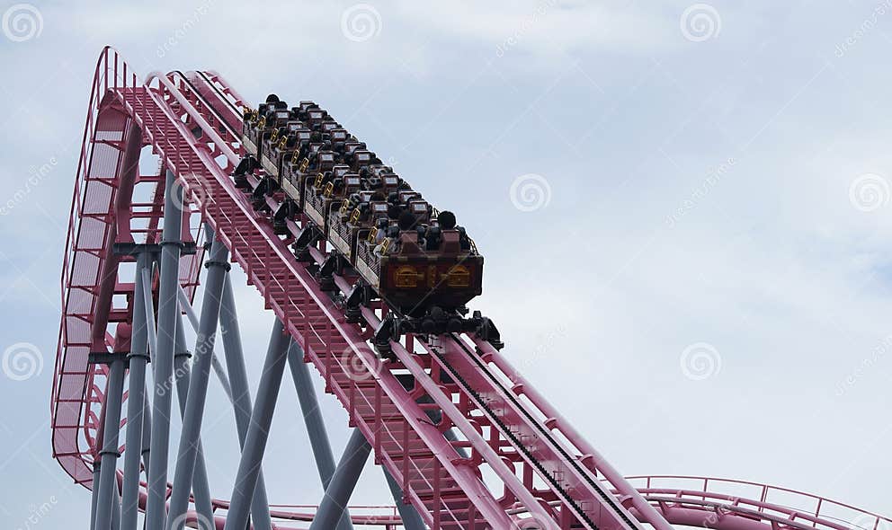 Roller coaster stock image. Image of roller, carousel - 310625277